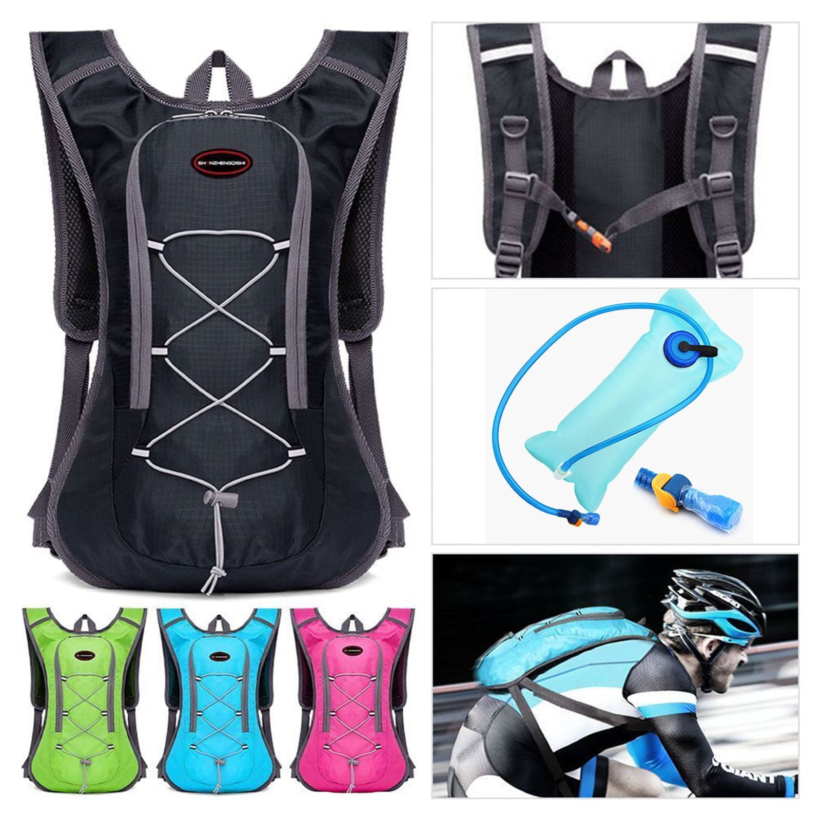 LNGOOR Sport Vest Hydration Backpack 2L Water Bladder Bag For Cycling ...