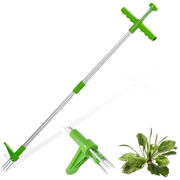 Heavy-Duty No-Bend Weed Grabber, Dandelion Puller with Long Handle ...
