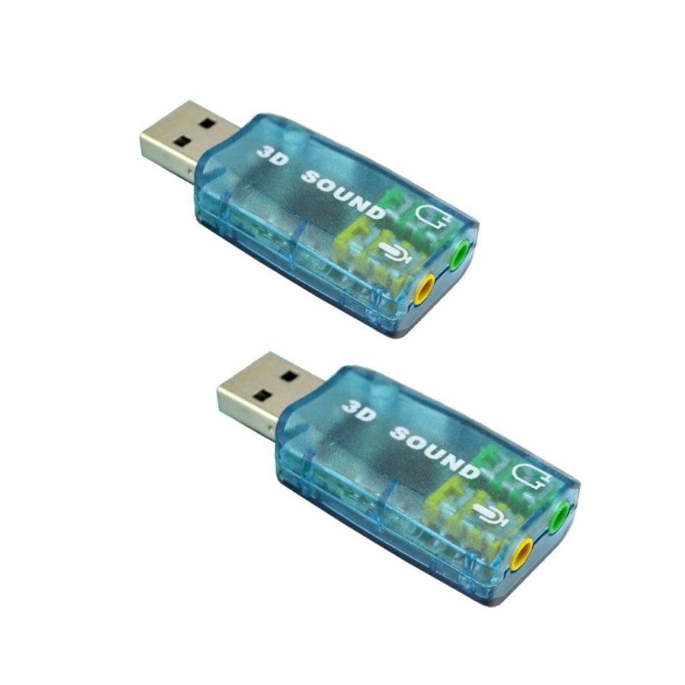 LNGOOR USB 3D Sound Card, 5.1 USB External Stereo Sound Card with 3.5mm ...