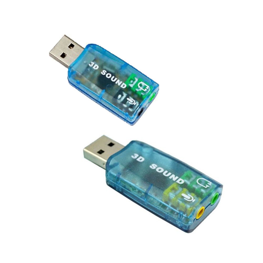 LNGOOR USB 3D Sound Card, 5.1 USB External Stereo Sound Card with 3.5mm ...
