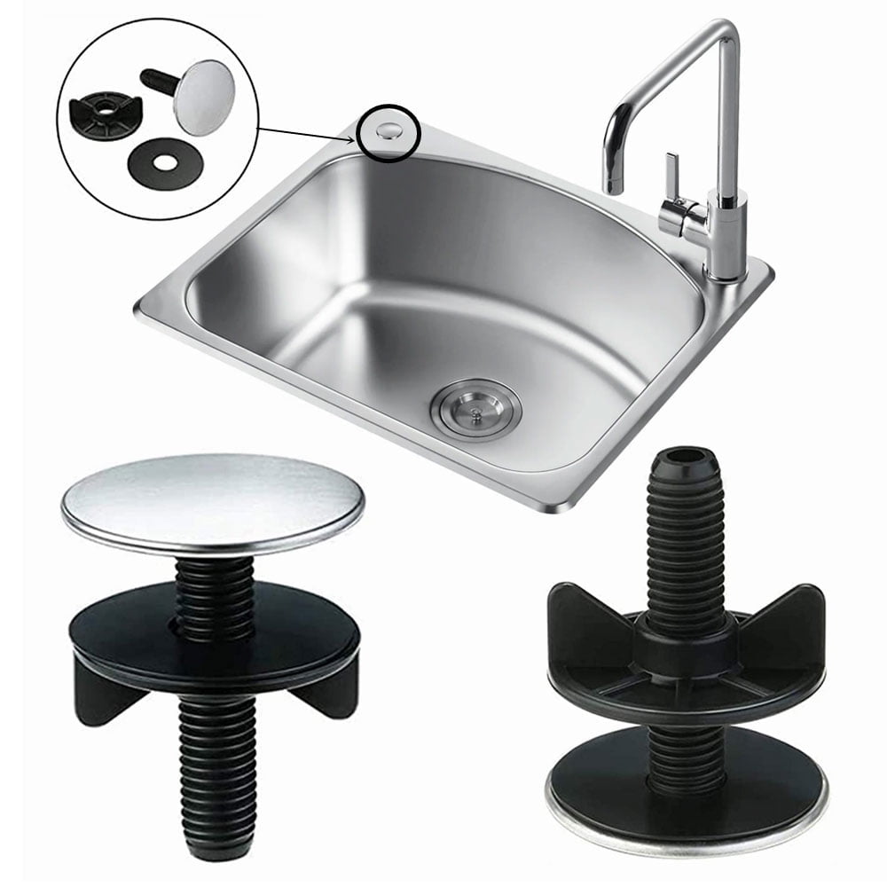 LNJBABAO Sink Hole Cover, Stainless Steel and Plastic, Easy ...