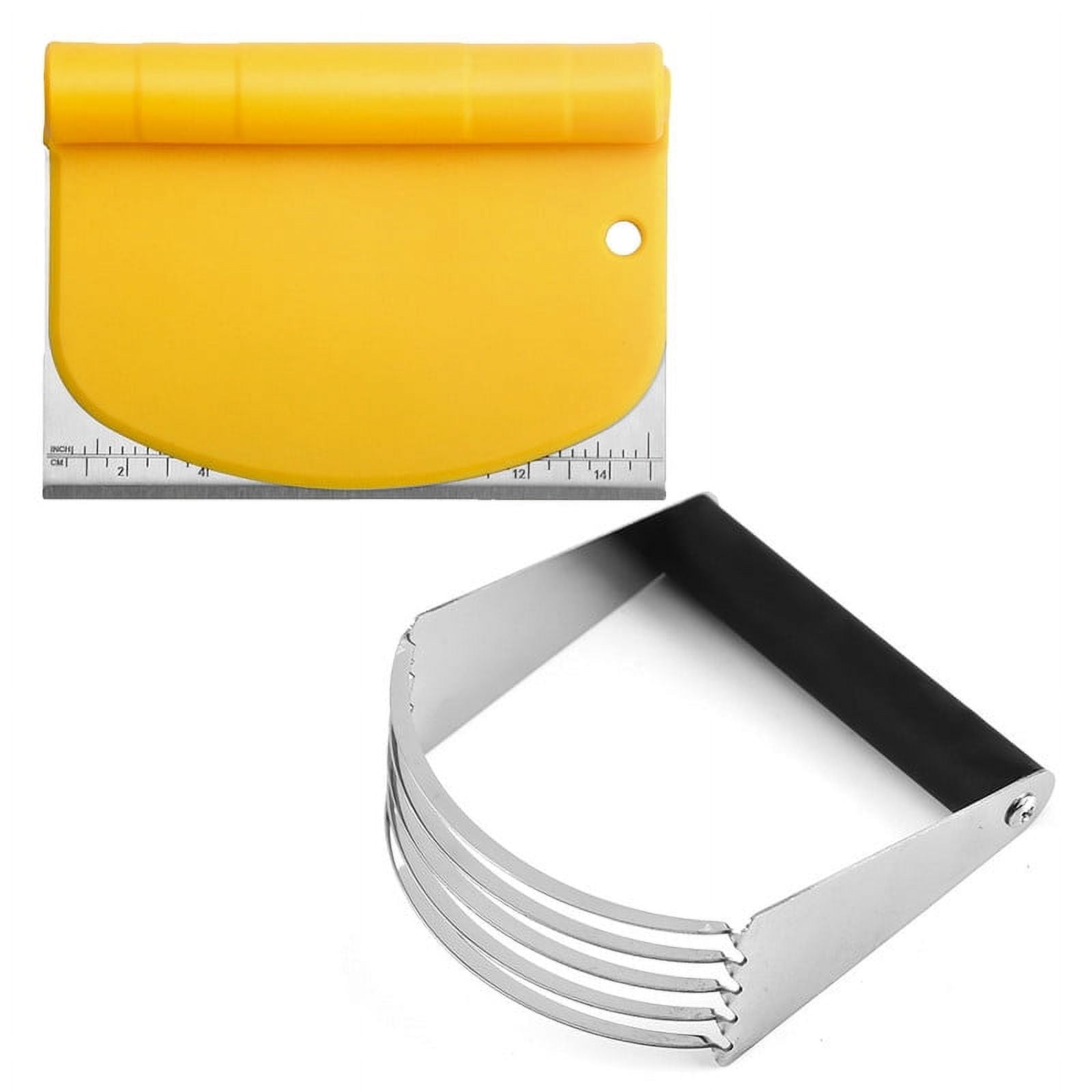 LNJBABAO 2 Pack Chopper and Flexible Plastic Bowl Scraper Set for ...