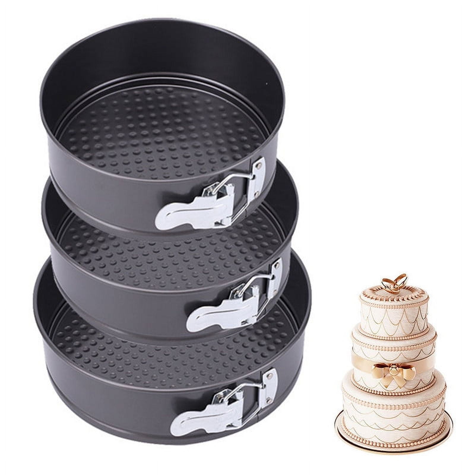 LNJBABAO 3Pcs Cheesecake Pan Set Leakproof Cake Pan for Baking ...