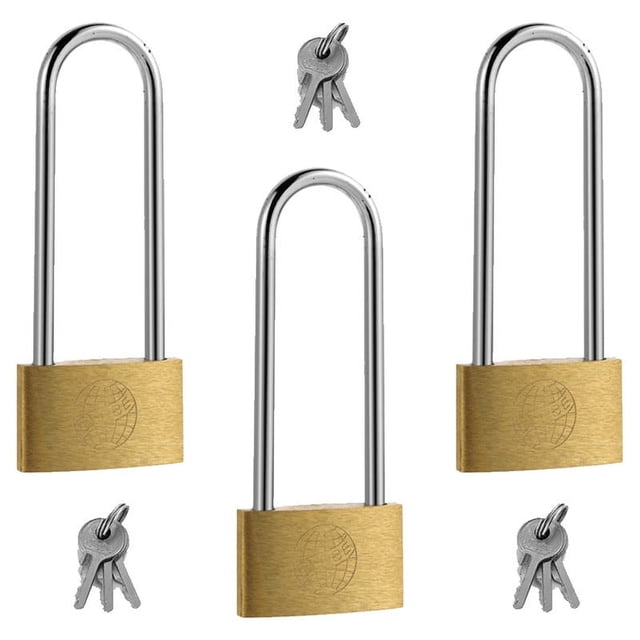 LNJBABAO Lock Solid Brass 40 mm Padlock with Key for Gates - Walmart.com