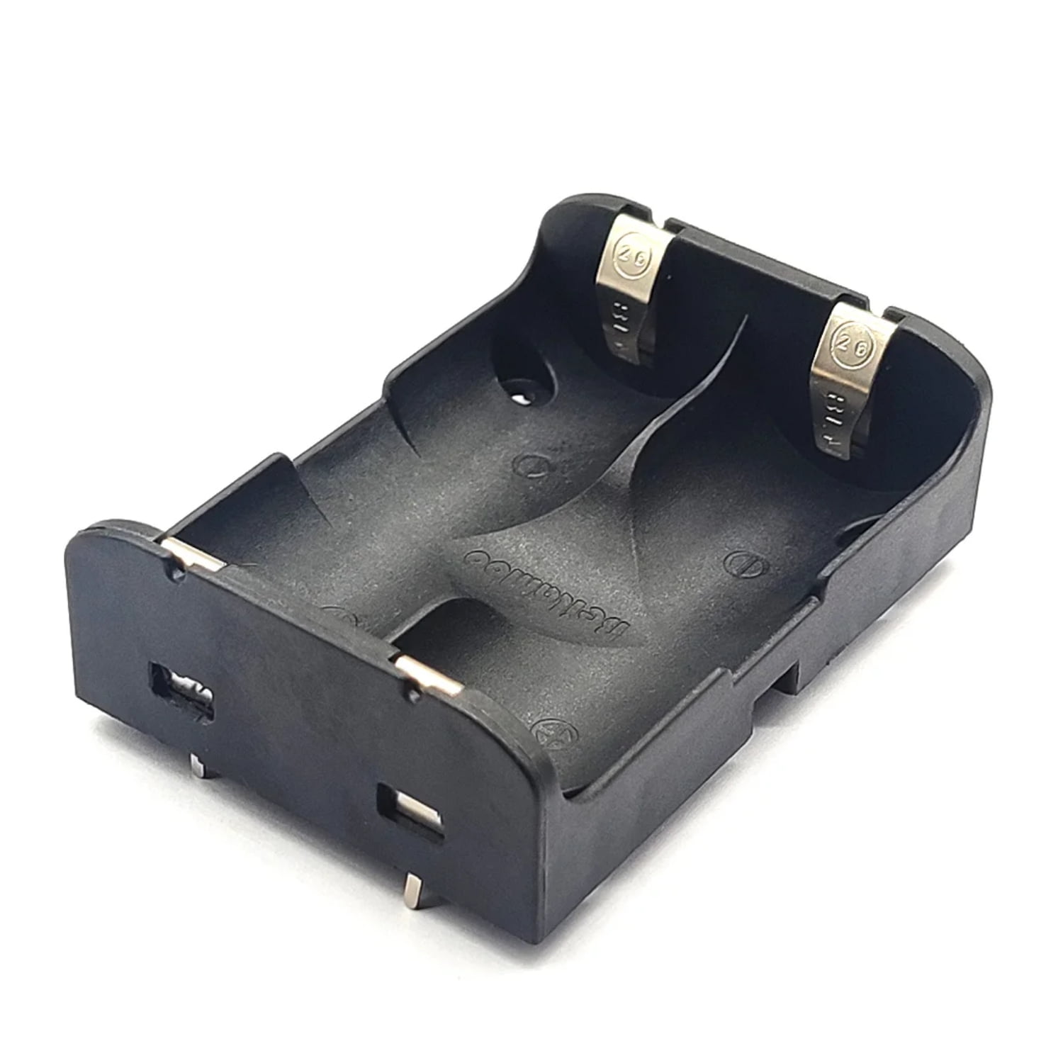 LNJLAN 1/2 Slot 26650 Battery Holder PCB Perforated Pin Bbattery Box ...