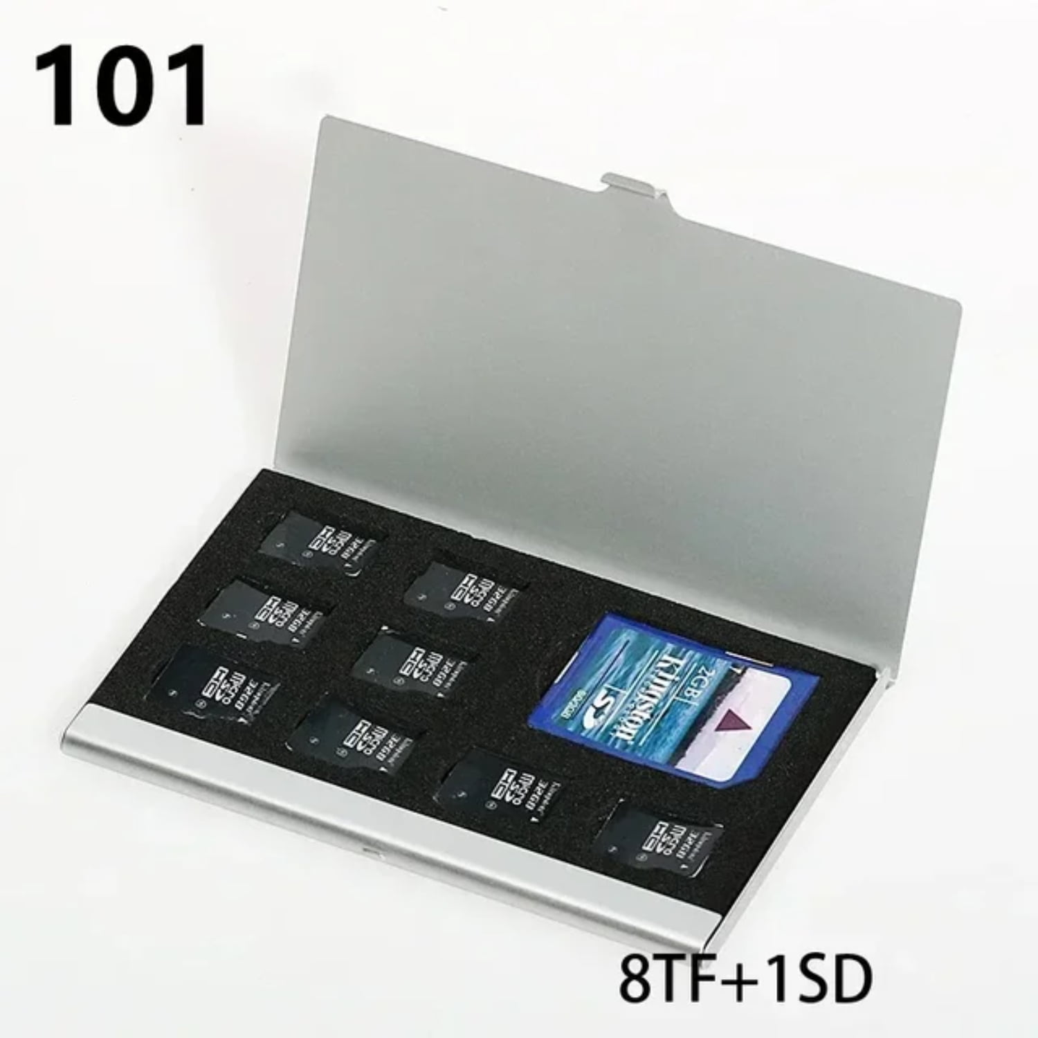LNJLAN 12 Slots Waterproof SD Card Case Micro SD Card Holder Microsd ...