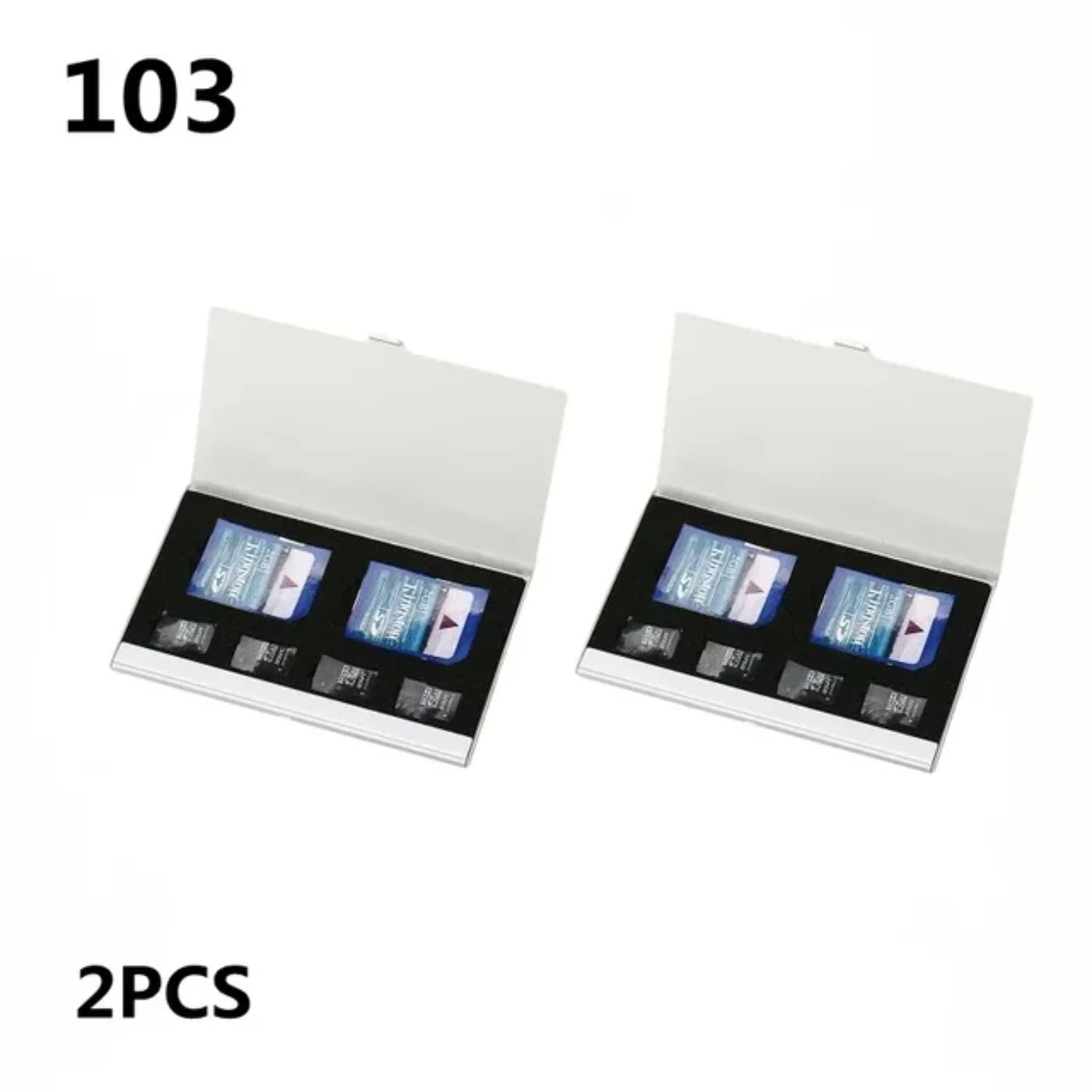 LNJLAN 12 Slots Waterproof SD Card Case Micro SD Card Holder Microsd ...