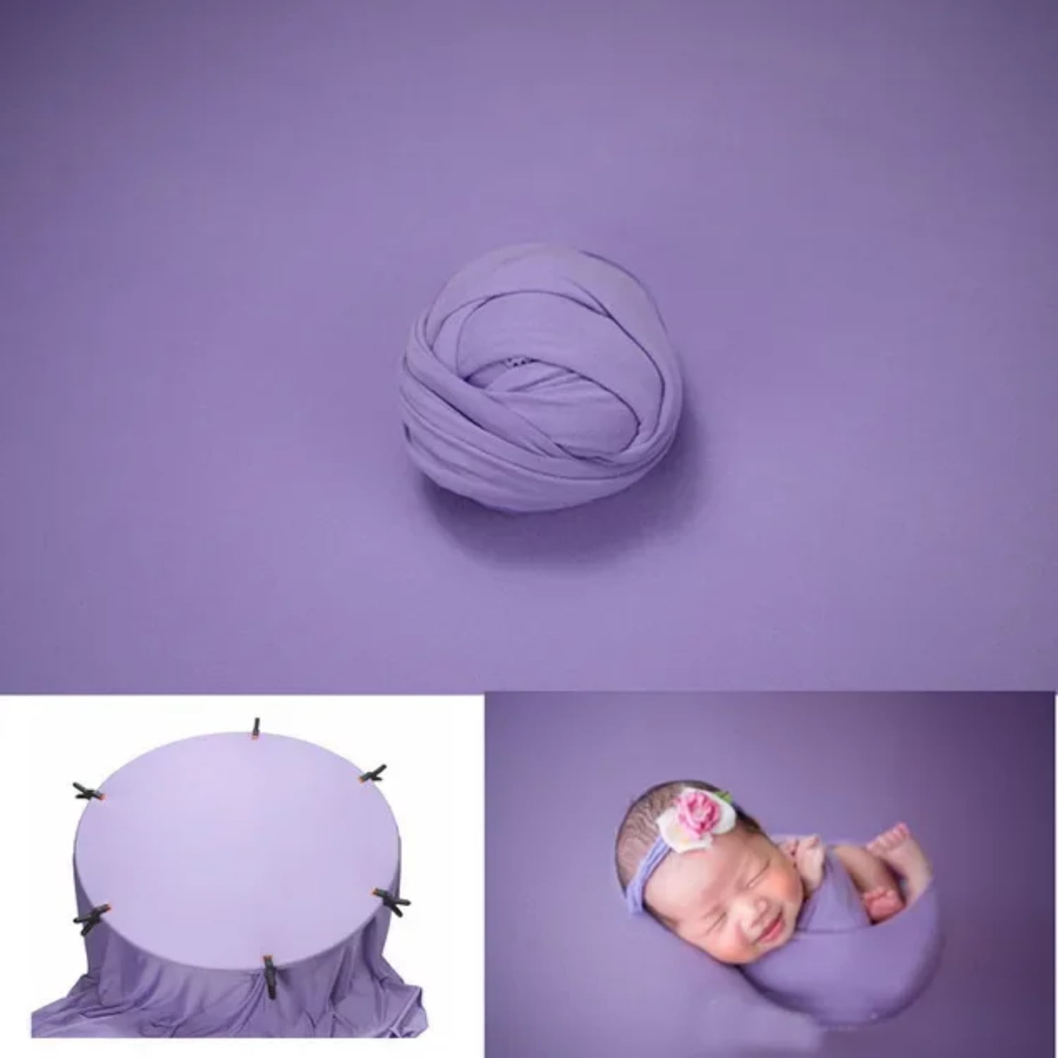 LNJLAN 150X170cm Newborn Photography Props Backdrop Soft Fabrics Shoot ...