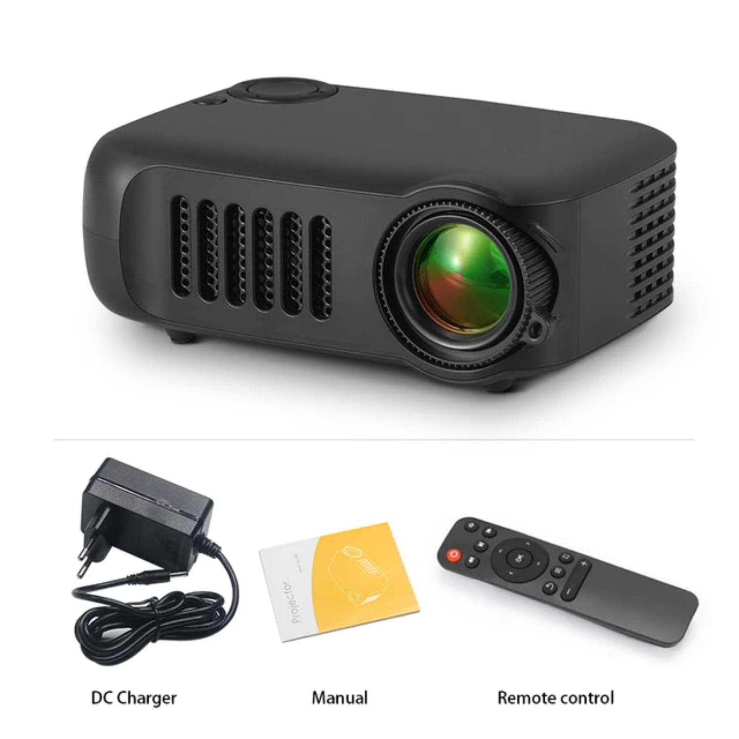 LNJLAN A2000 Portable Projector LED Theater Projector Mini Cinema Smart ...