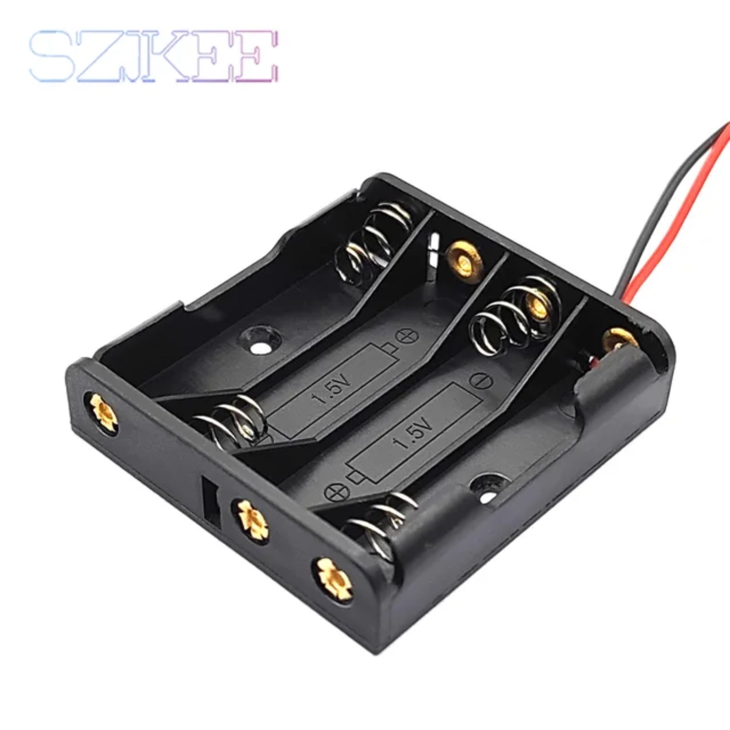 LNJLAN AAA Battery Case AAA Battery Box AAA Battery Holder With Leads ...