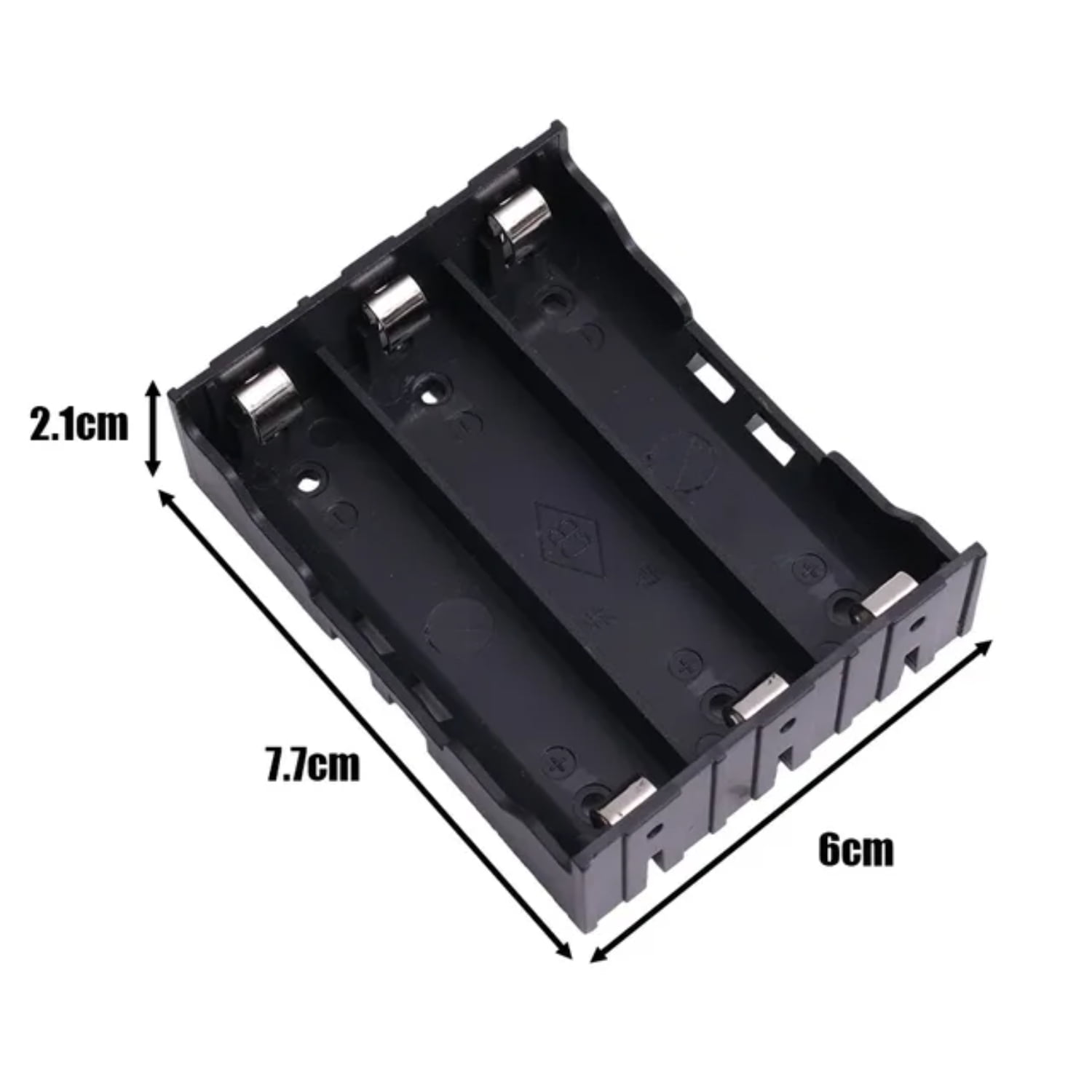 LNJLAN ABS 18650 Power Bank Cases 1 2 3 4 Slots 18650 Lithium Battery 3 ...