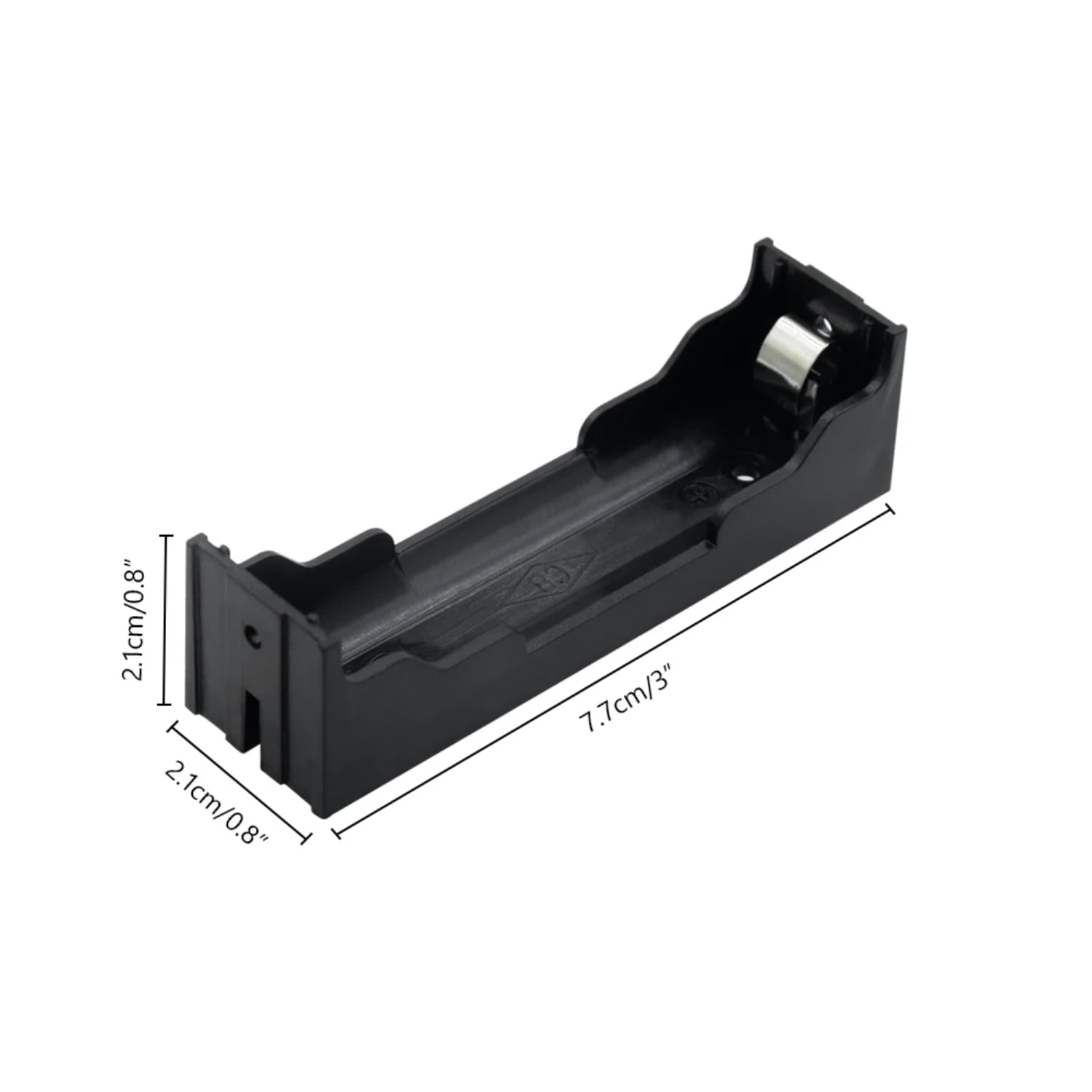 LNJLAN Battery Box Case Holder Leads DIY 18650 Battery Clip Holder with ...