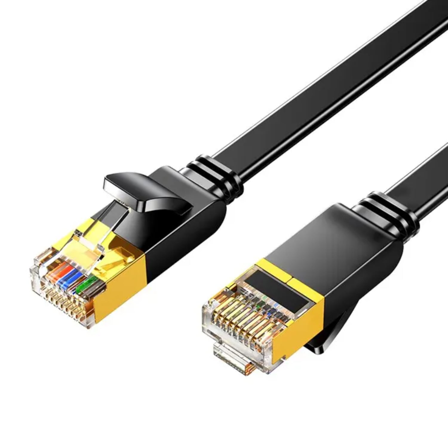 LNJLAN Cat 7 Ethernet Cable Cat7 High Speed Flat Gigabit STP RJ45 LAN ...