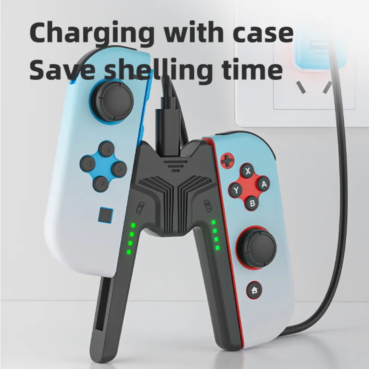 LNJLAN Charging Grip Bracket Joycon Handle Gaming Controller Grip ...