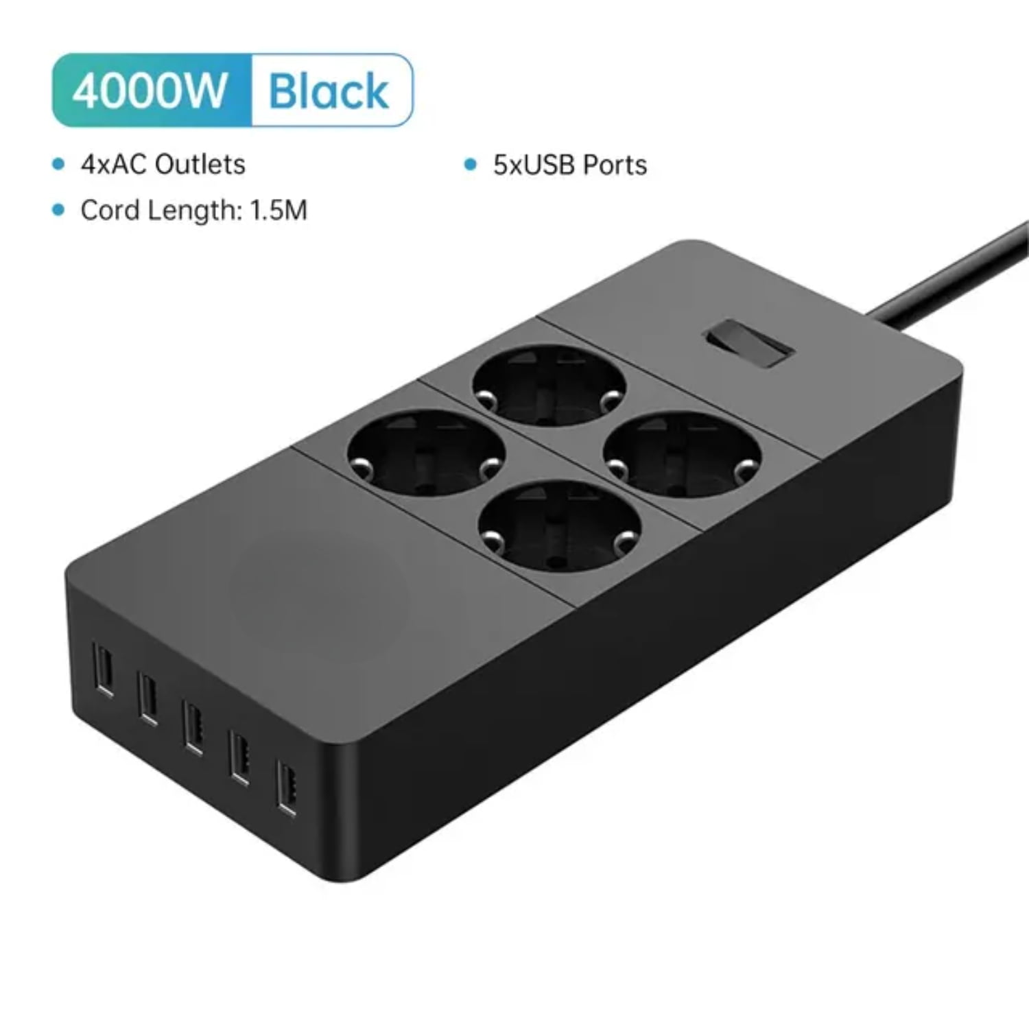 LNJLAN Electrical Sockets with Extension Cable Power Strip with USB ...