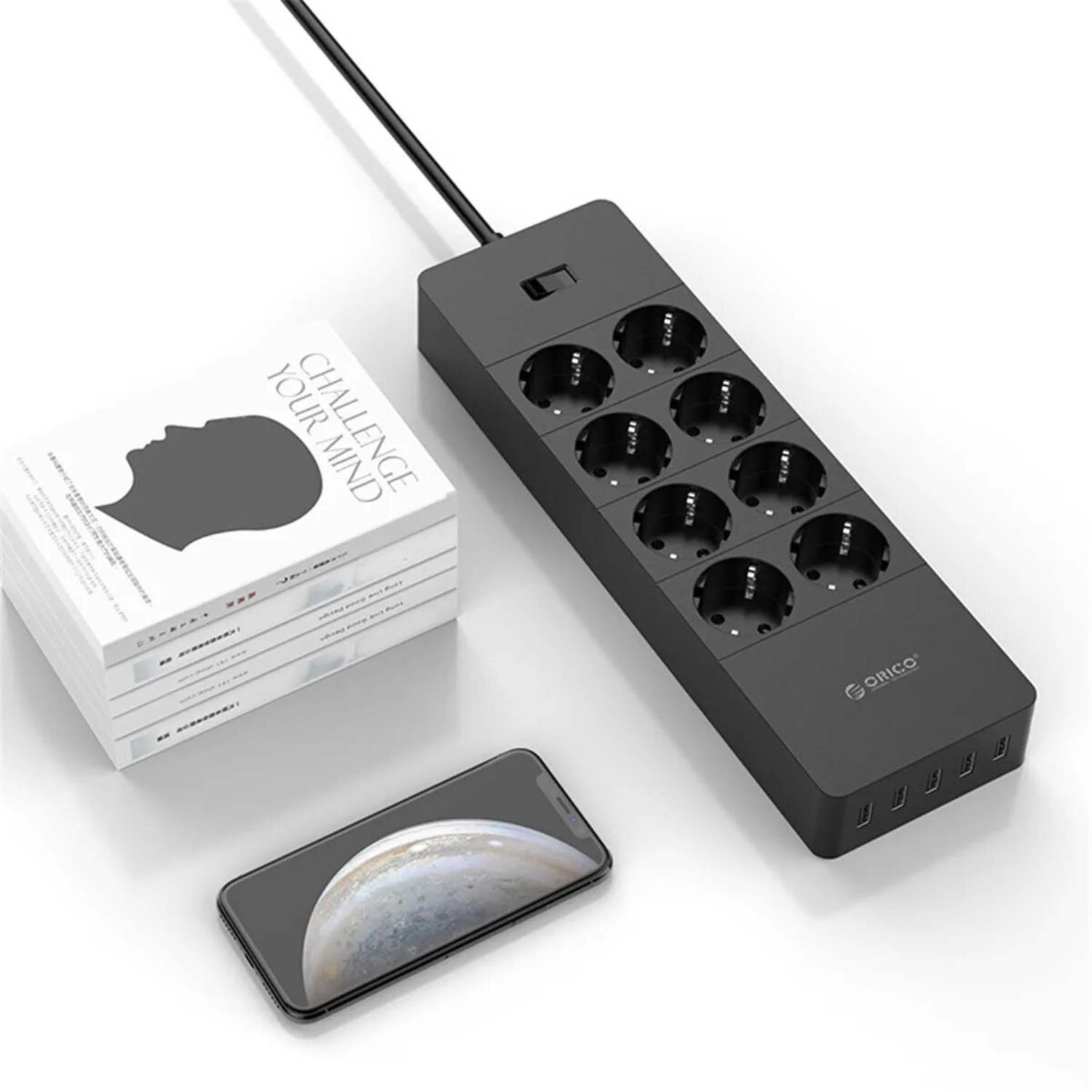 LNJLAN Electrical Sockets with Extension Cable Power Strip with USB ...