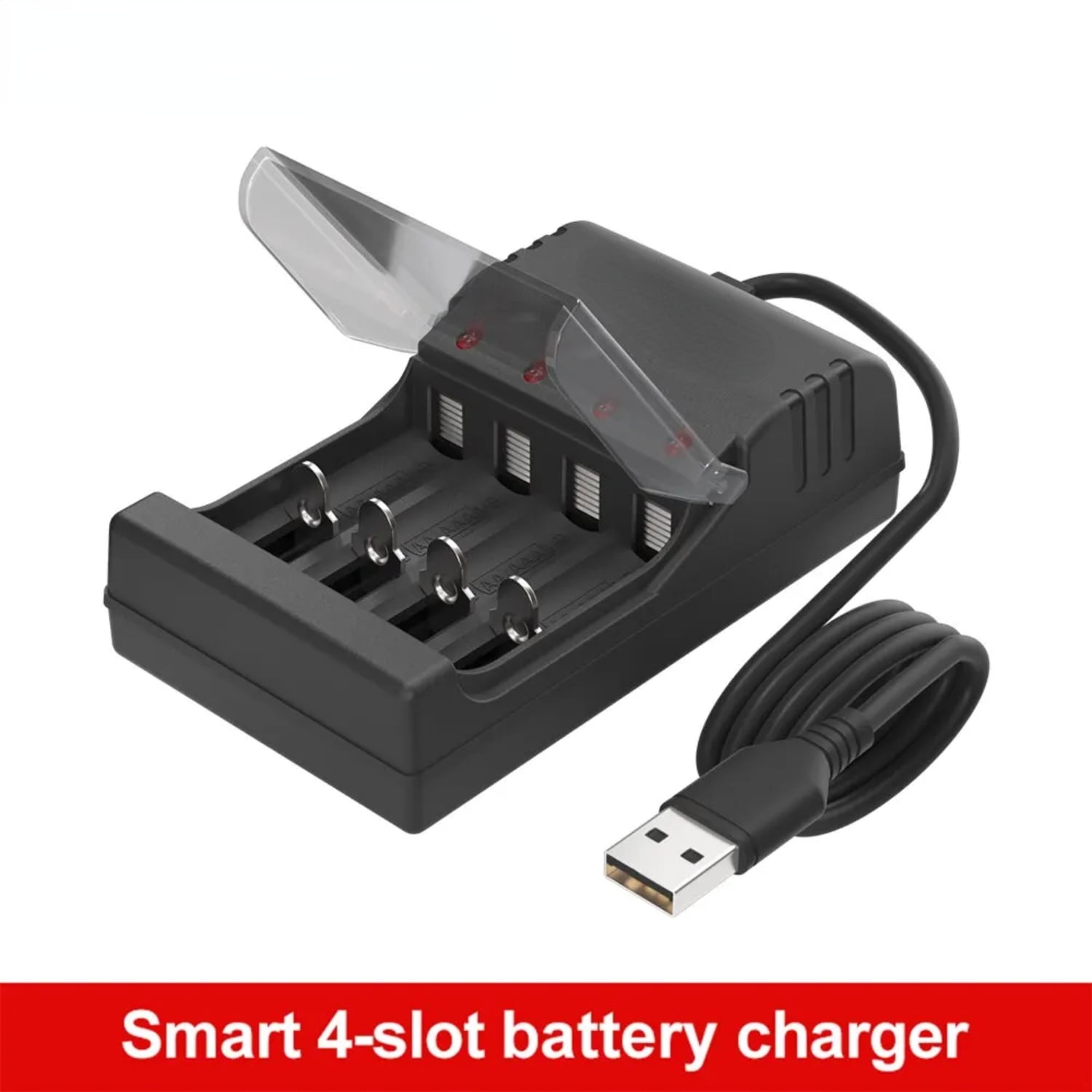 LNJLAN Fast Charging 8 Slot USB Output Battery Charger with Short ...