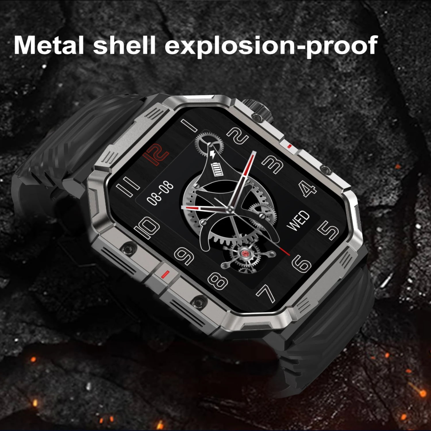 LNJLAN GW55 Triple Defense Smartwatch 2.02 Inch HD Screen Bluetooth ...