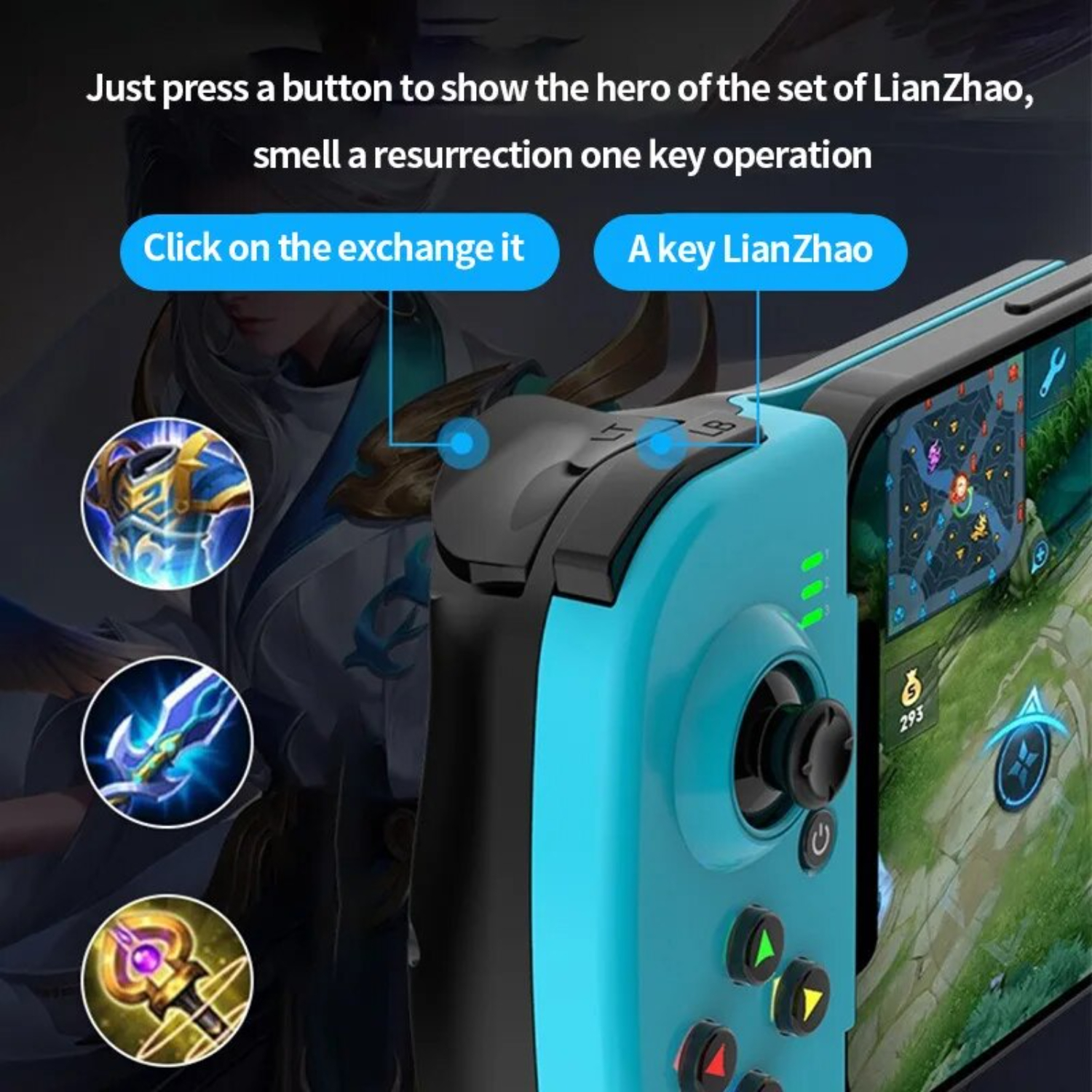 LNJLAN Gamepad Android Eat Chicken Stretch Wireless Bluetooth Phone ...