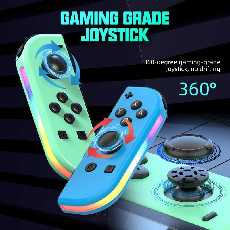 LNJLAN Joypad Oled Lite L/R Joy Controller with Dual Vibration Gamepad ...
