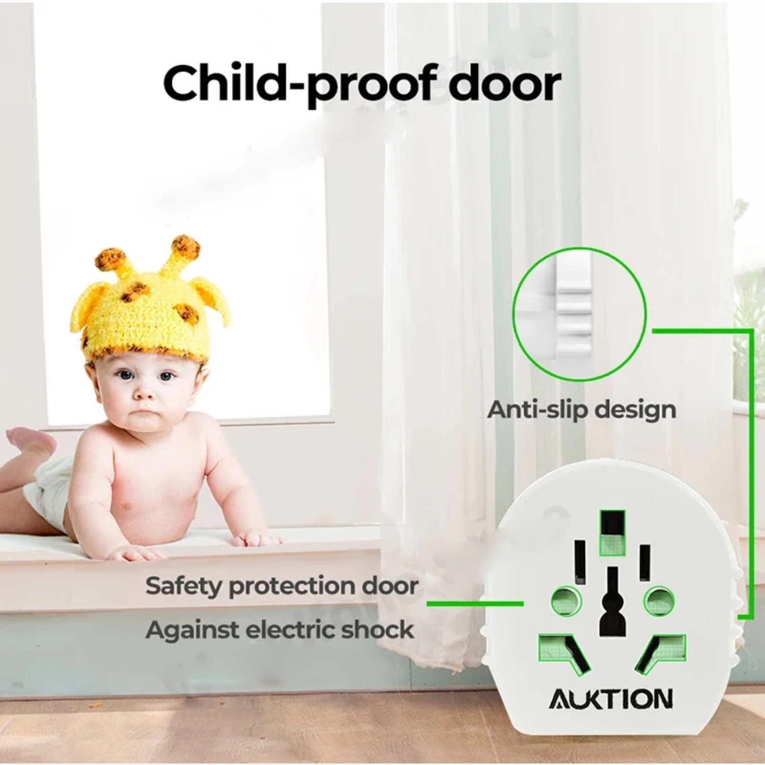 LNJLAN Newest European Plug Socket Converter Adapter 16A 250V EU AU UK ...