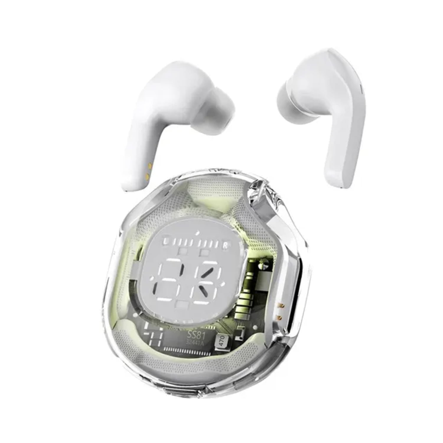 LNJLAN PRO T8 Wireless Bluetooth Headset Transparent ENC Headphones ...