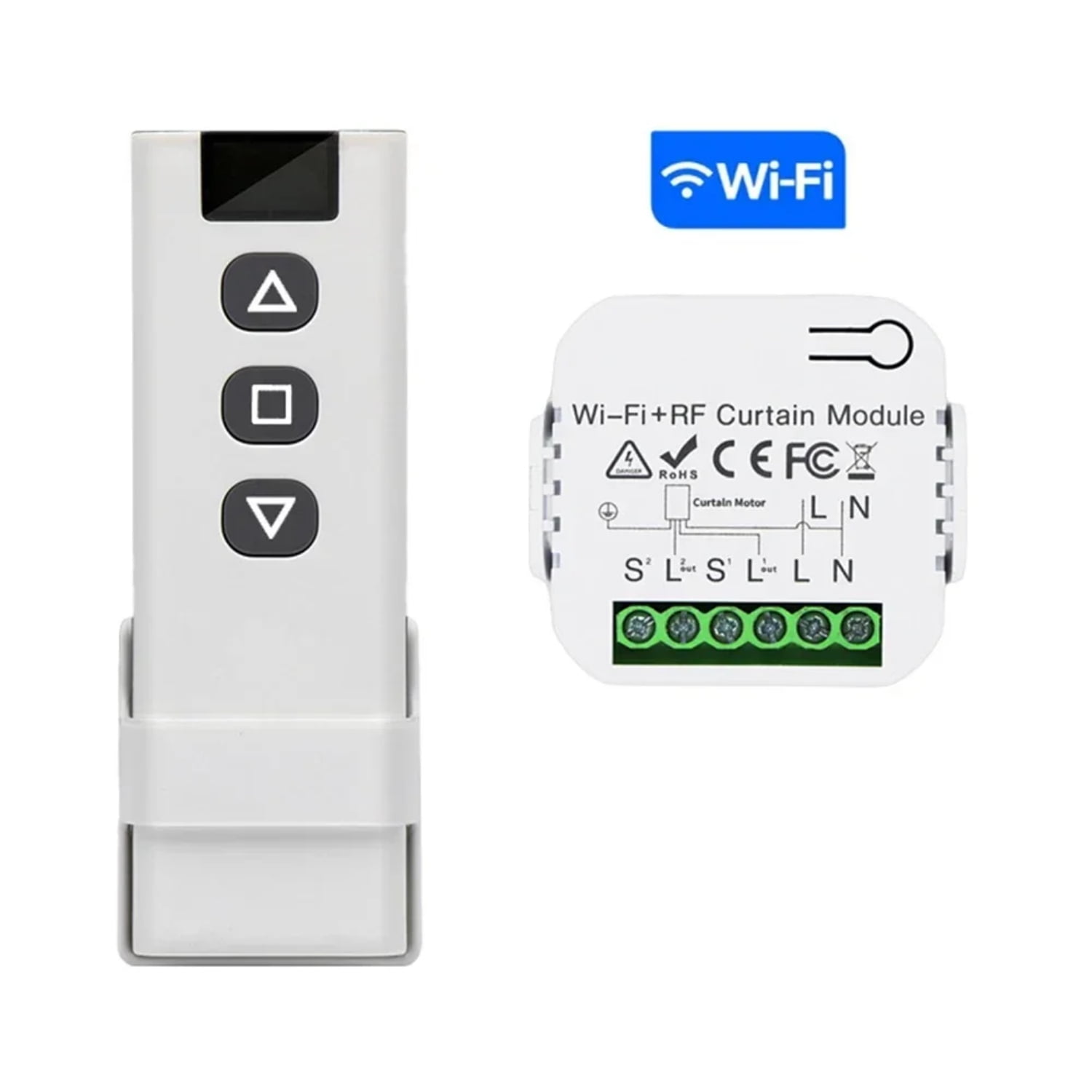 LNJLAN Smart Life Wifi Rf Curtain Switch Roller Shutter Module 433mhz ...