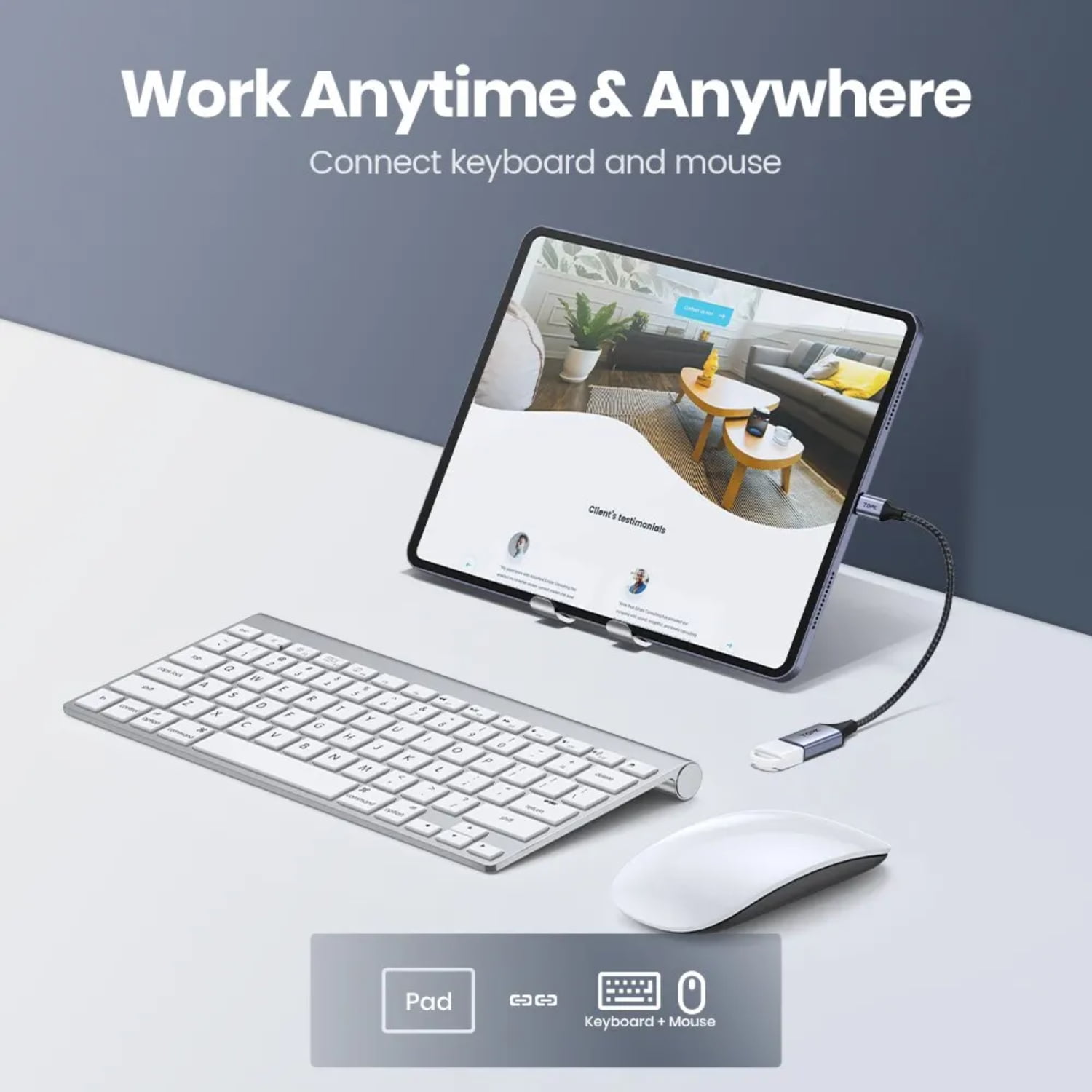 LNJLAN USB C to USB A Dapter OTG Cable Type C Male to USB 3.0 2.0 ...