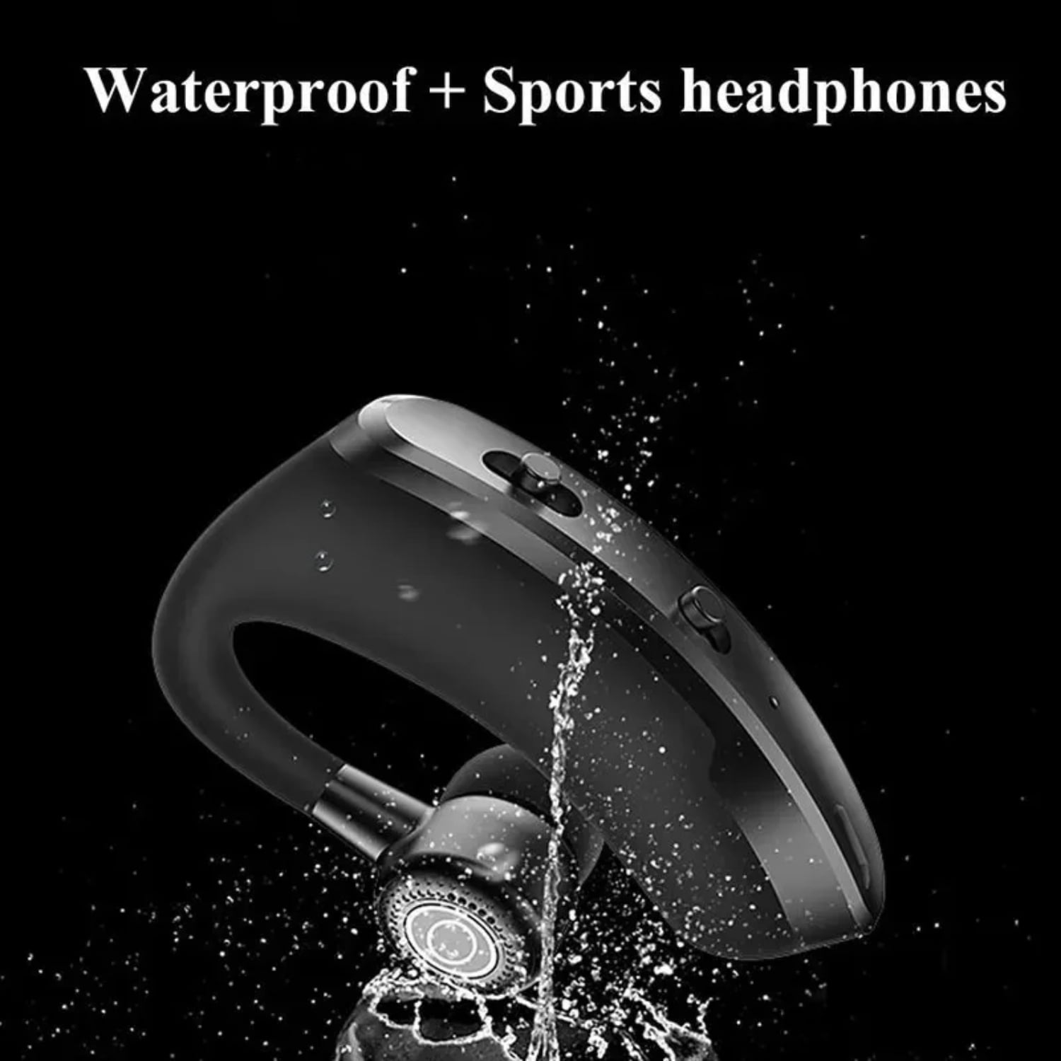 LNJLAN V9 Single Earphones Long Standby Business Headphones Waterproof ...