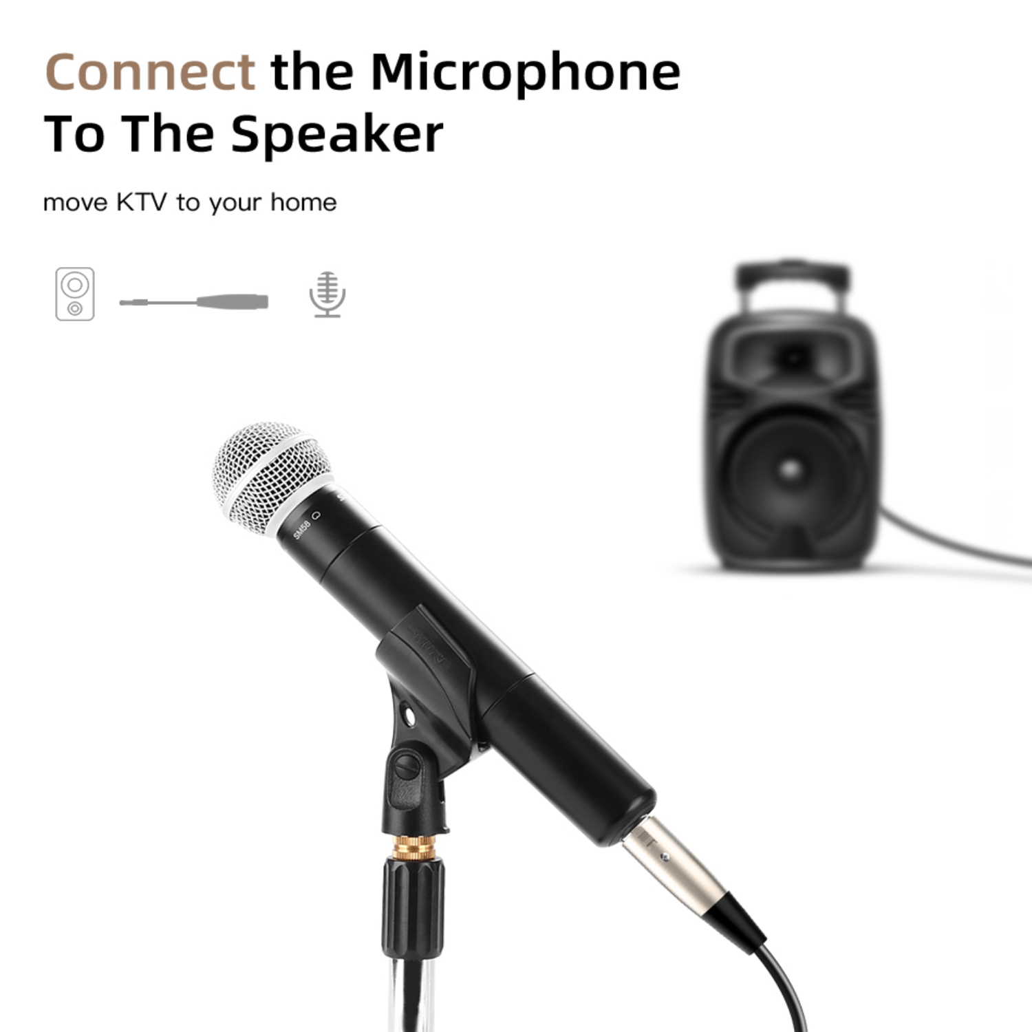 LNJLAN XLR 3 Pin Male to Female 3.5mm Jack to XLR Audio Cable ...