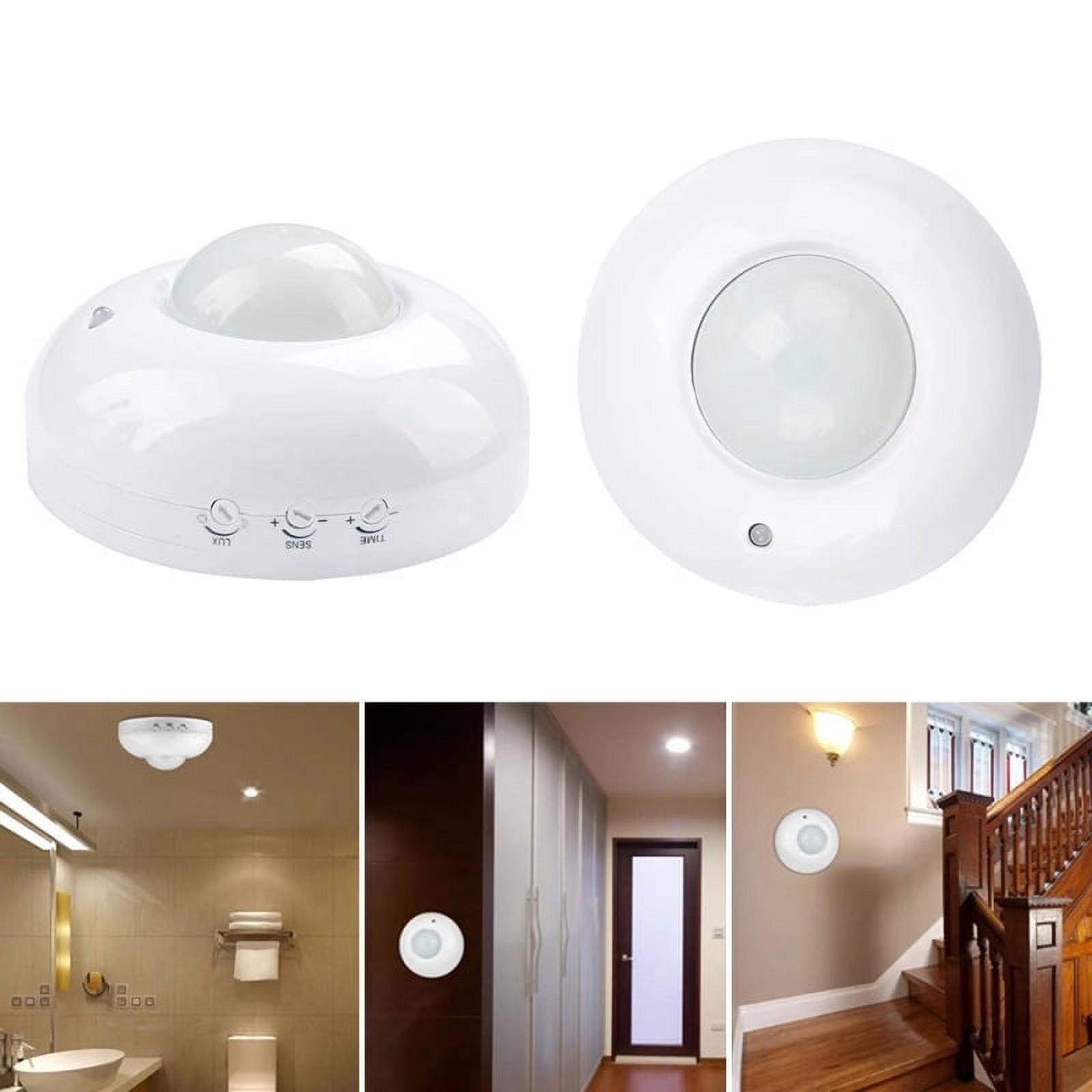 LNKOO 360 Degree Ceiling Mount Occupancy Sensor, 110-240V PIR Motion ...