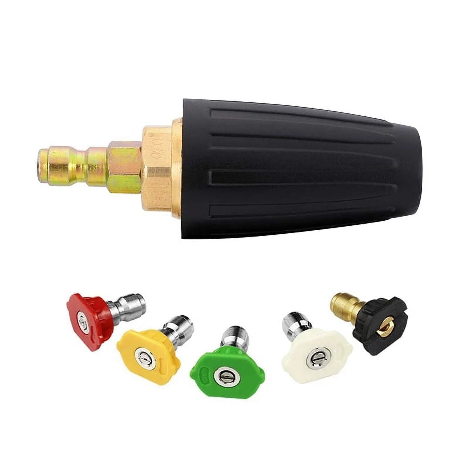 LNKOO 3600PSI Pressure Washer Turbo Nozzle Spray Tips with 1/4'' Quick ...