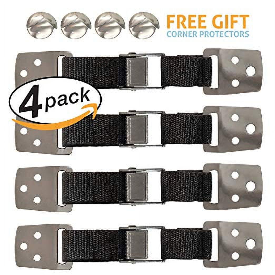 4 Park TV and Furniture Anti-Tip Straps Heavy Duty Strap and All Metal ...