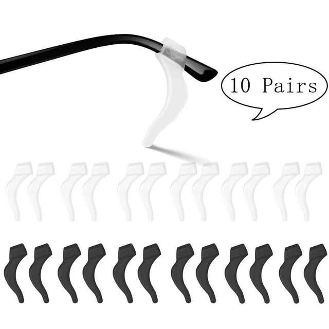 LNKOO Anti-Slip Eyeglass Ear Grips Hook, Comfortable Silicone Elastic ...