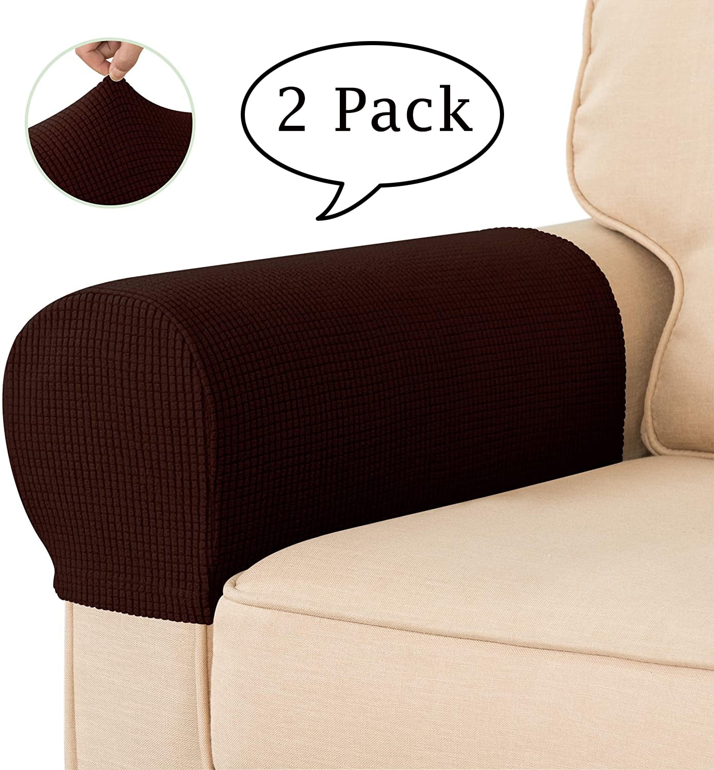 LNKOO Armrest Covers Anti-Slip Waterproof Furniture Protector Armchair ...