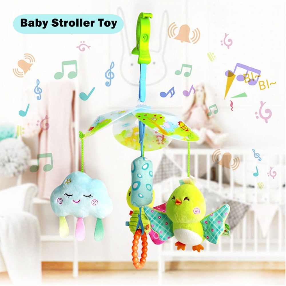 LNKOO Baby Toys for 0 3 6 9 to 12 Months, Soft Hanging Crinkle Squeaky ...
