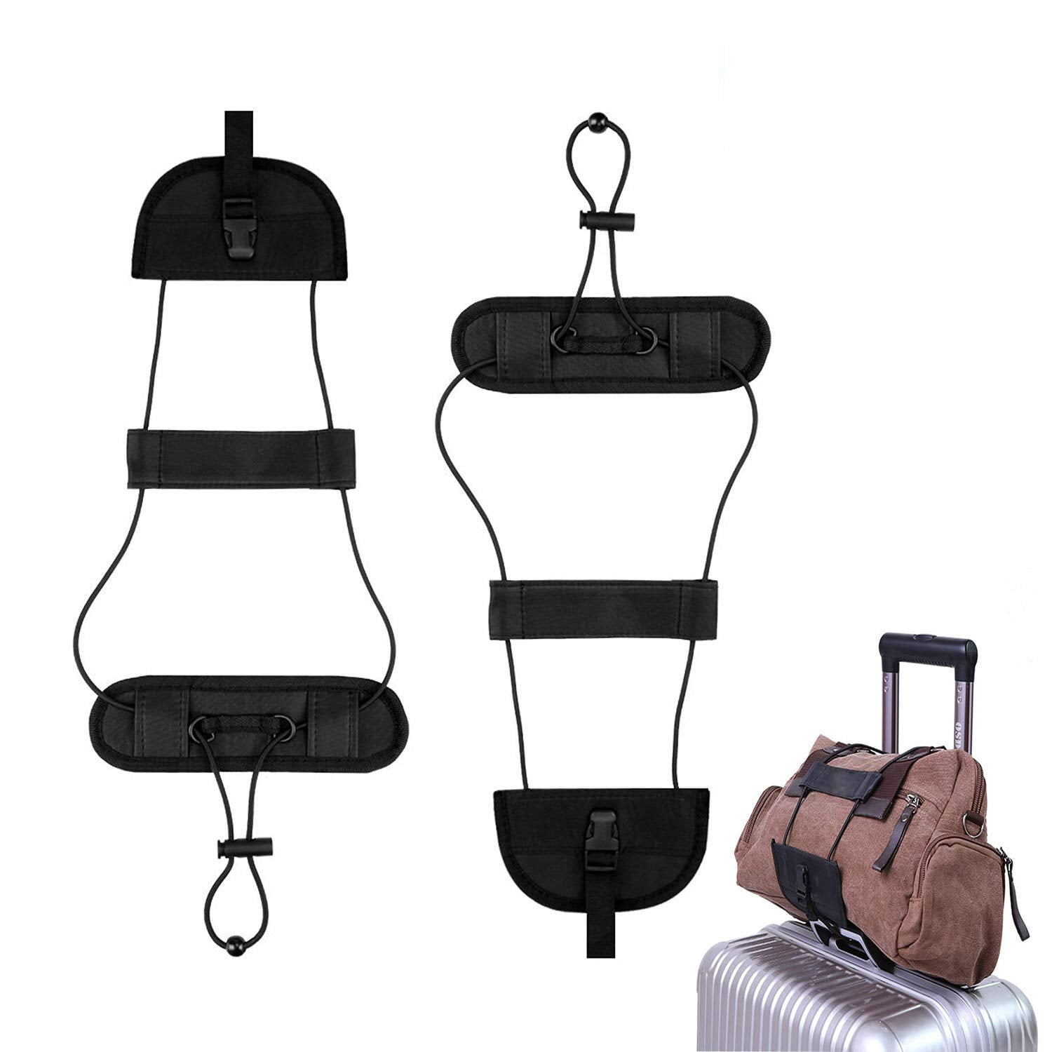LNKOO Bag Bungee,2 Pack Luggage Bungee Strap Add a Bag, Z&L Adjustable ...