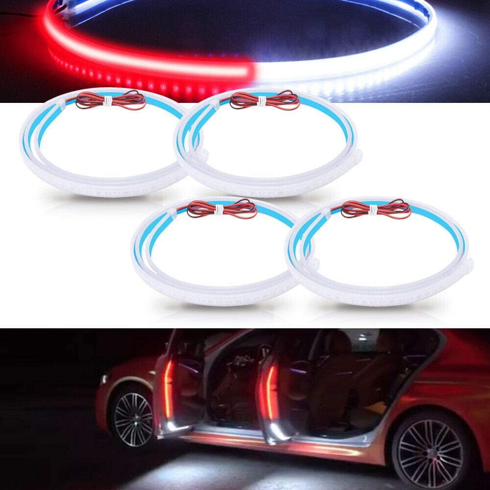 LNKOO Car Door Warning Light, Universal Anti Collision Durable Safety ...