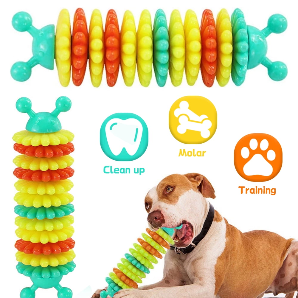 LNKOO Dog Toothbrush Chew Toy, Puppy Dental Care Teeth Cleaning Stick ...