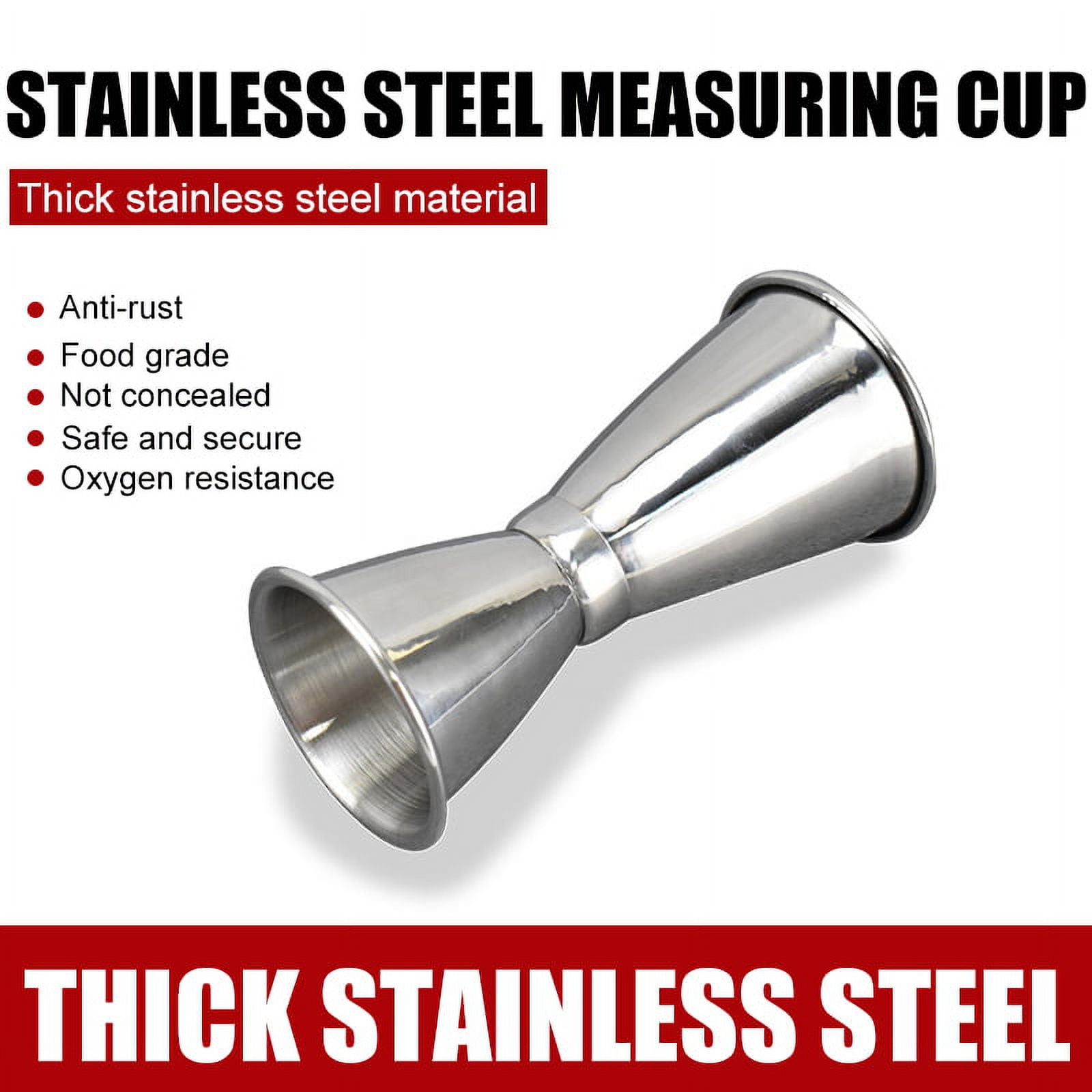 LNKOO Double Jigger Cocktail Jiggers Barware Alcohol Measuring Tool,18/ ...