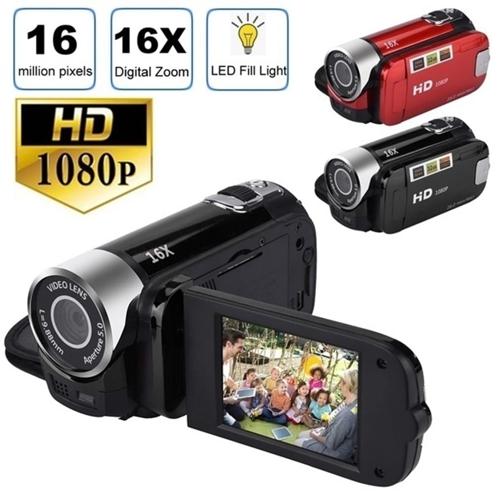 LNKOO Handheld Video Camcorder 1080P FHD 16x Digital Zoom, Trabar DV ...