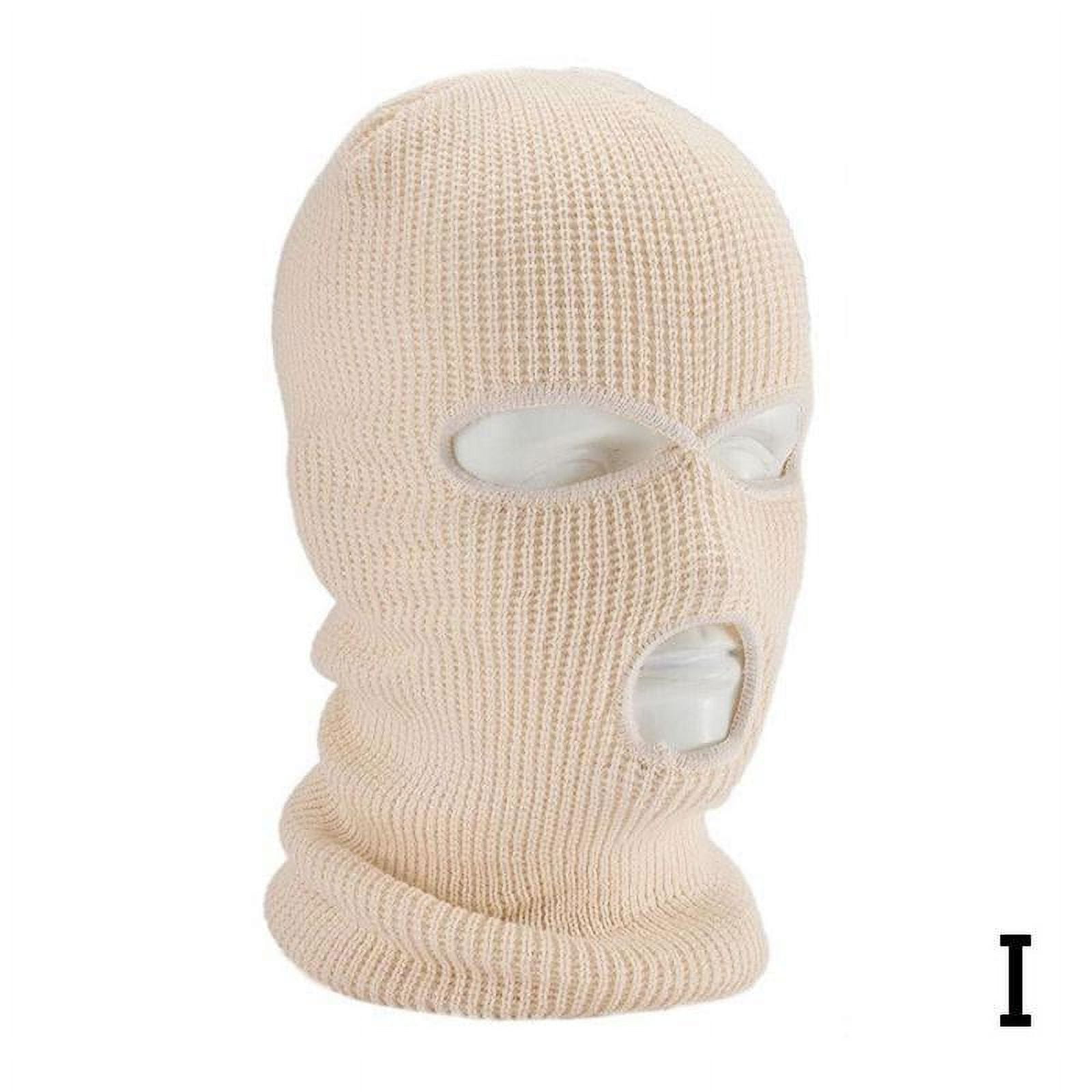 LNKOO Knit Sew Acrylic Outdoor Full Face Cover Thermal Ski Mask One ...