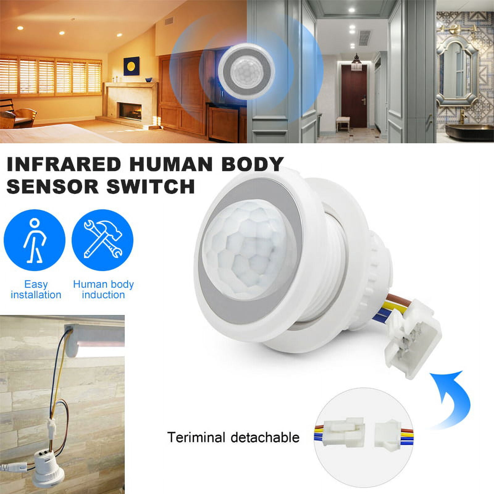 LNKOO Light Switch,High Sensitive Module Body IR Infrared Sensor ...