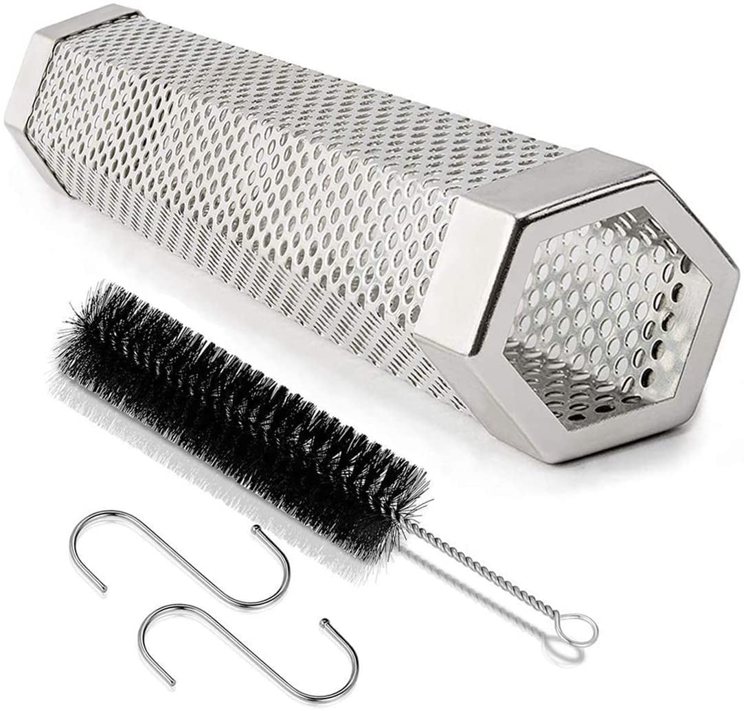 LNKOO Pellet Smoker Tube Perforated Stainless Steel BBQ Smoke Generator ...