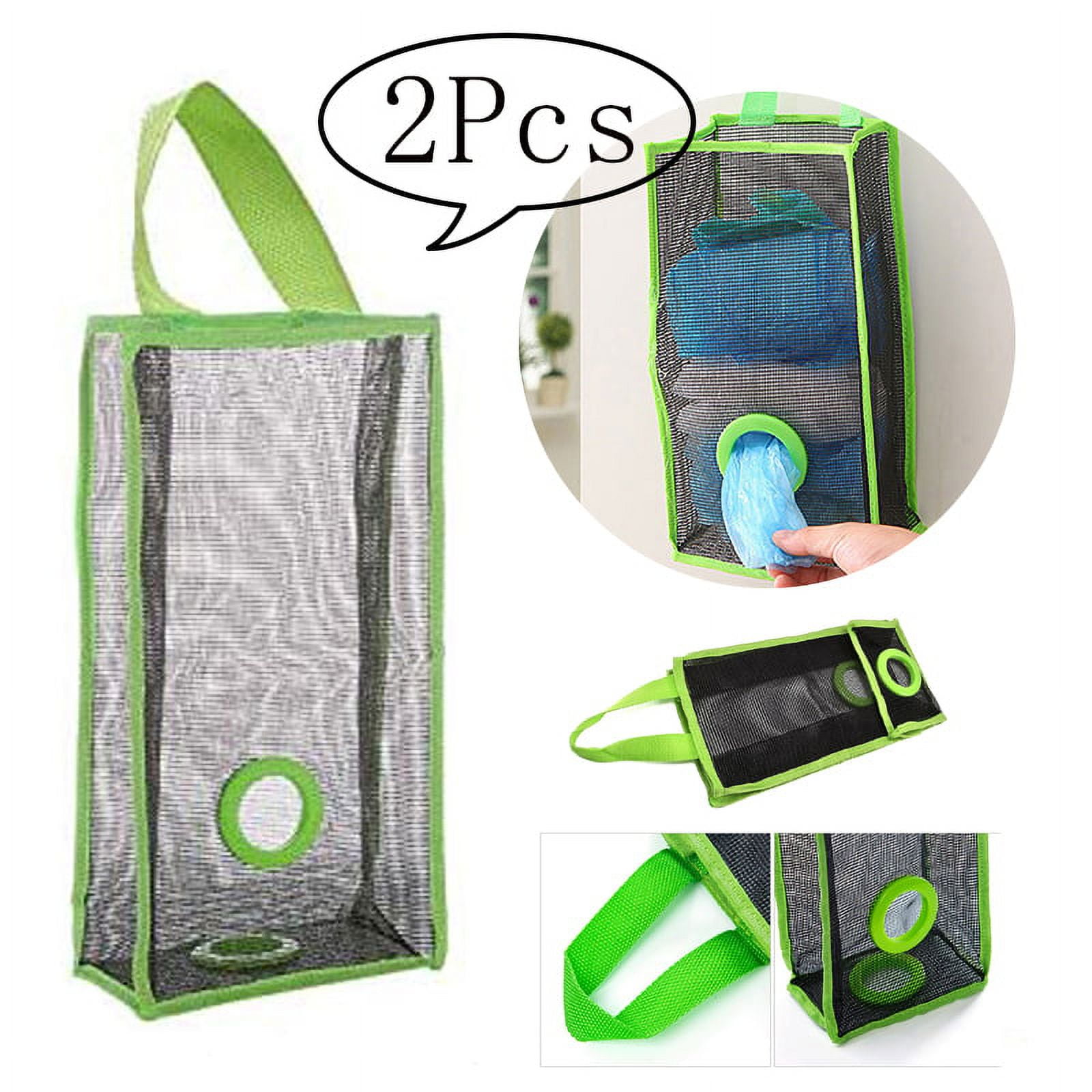 LNKOO Plastic Bag Holder ,2pcsDispensers Folding Mesh Garbage Bags 2pcs ...