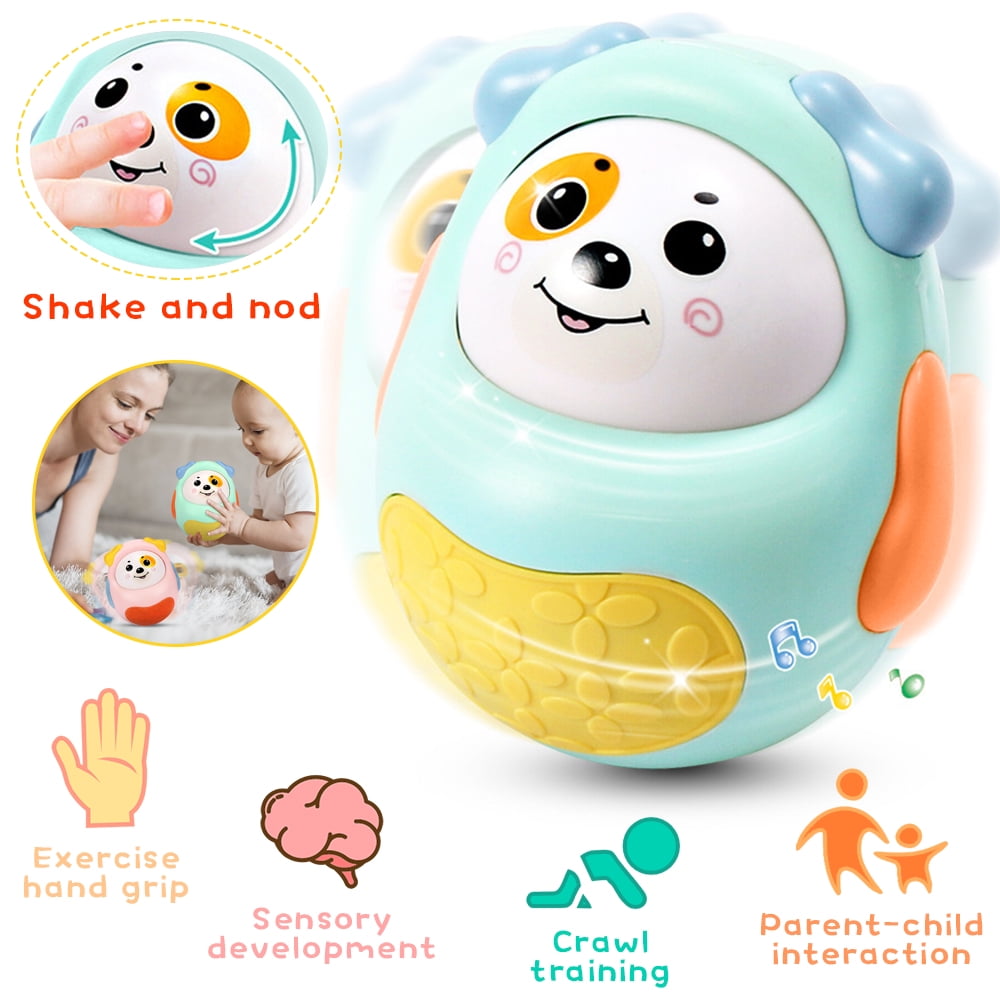 LNKOO Roly Poly Toy，Baby Musical Tumbler Wobbler for 3-12 Months ...