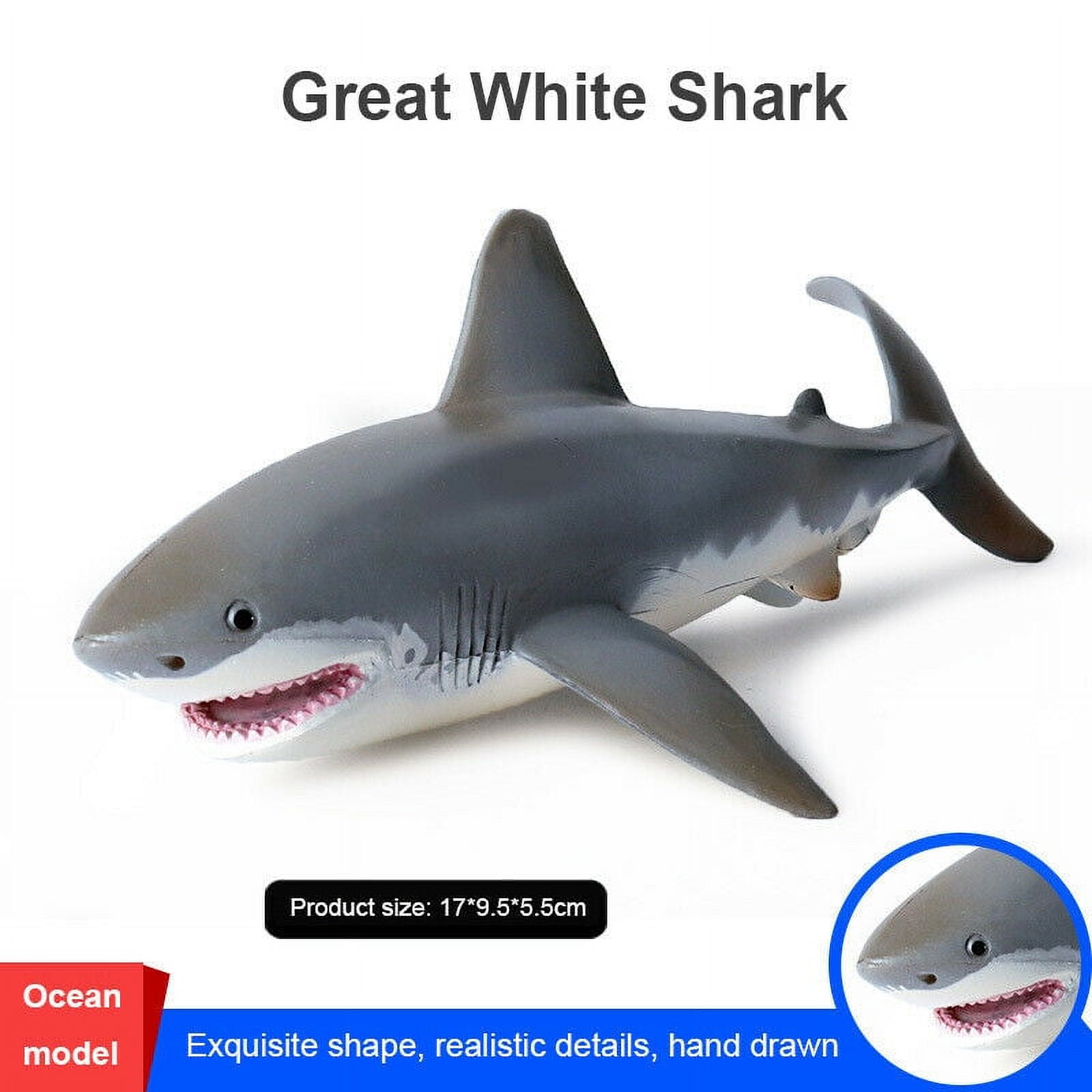 LNKOO Small Shark model toy Lifelike Shark Toys Realistic Shark Model ...