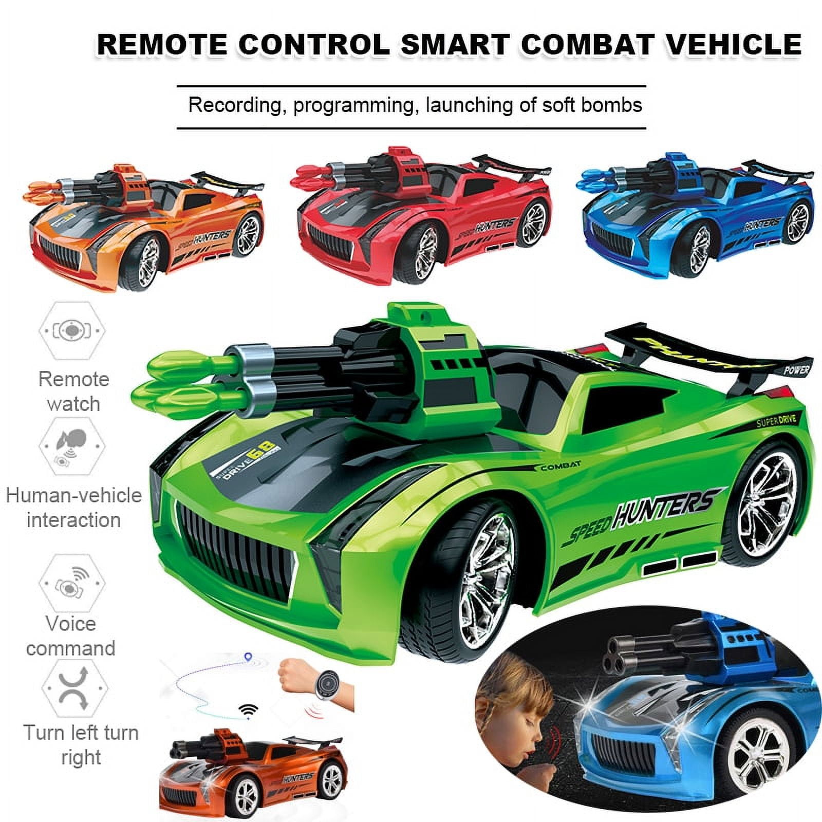 LNKOO Smart Voice Remote Control Cars,2.4GHz Fast Race Stunt RC Car for ...