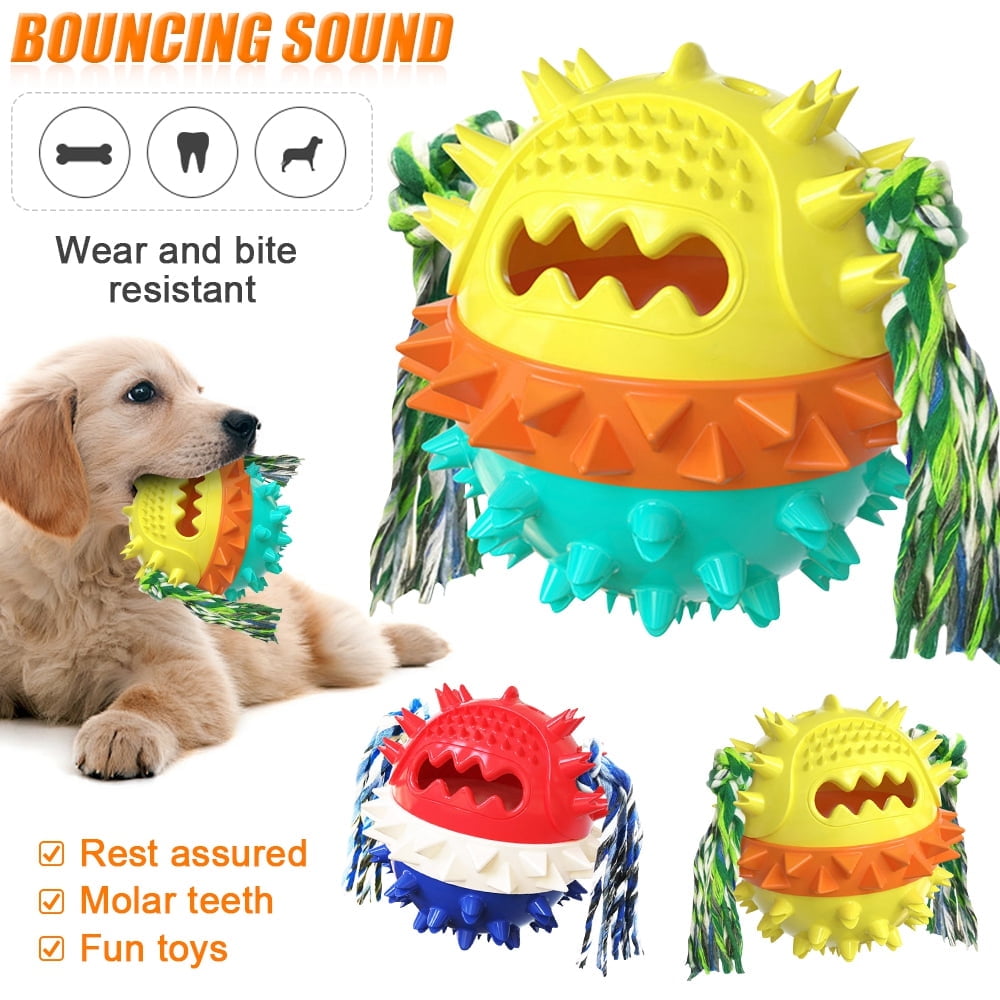 LNKOO Squeaky Dog Toys for Large Breed Aggressive Chewers Almost ...