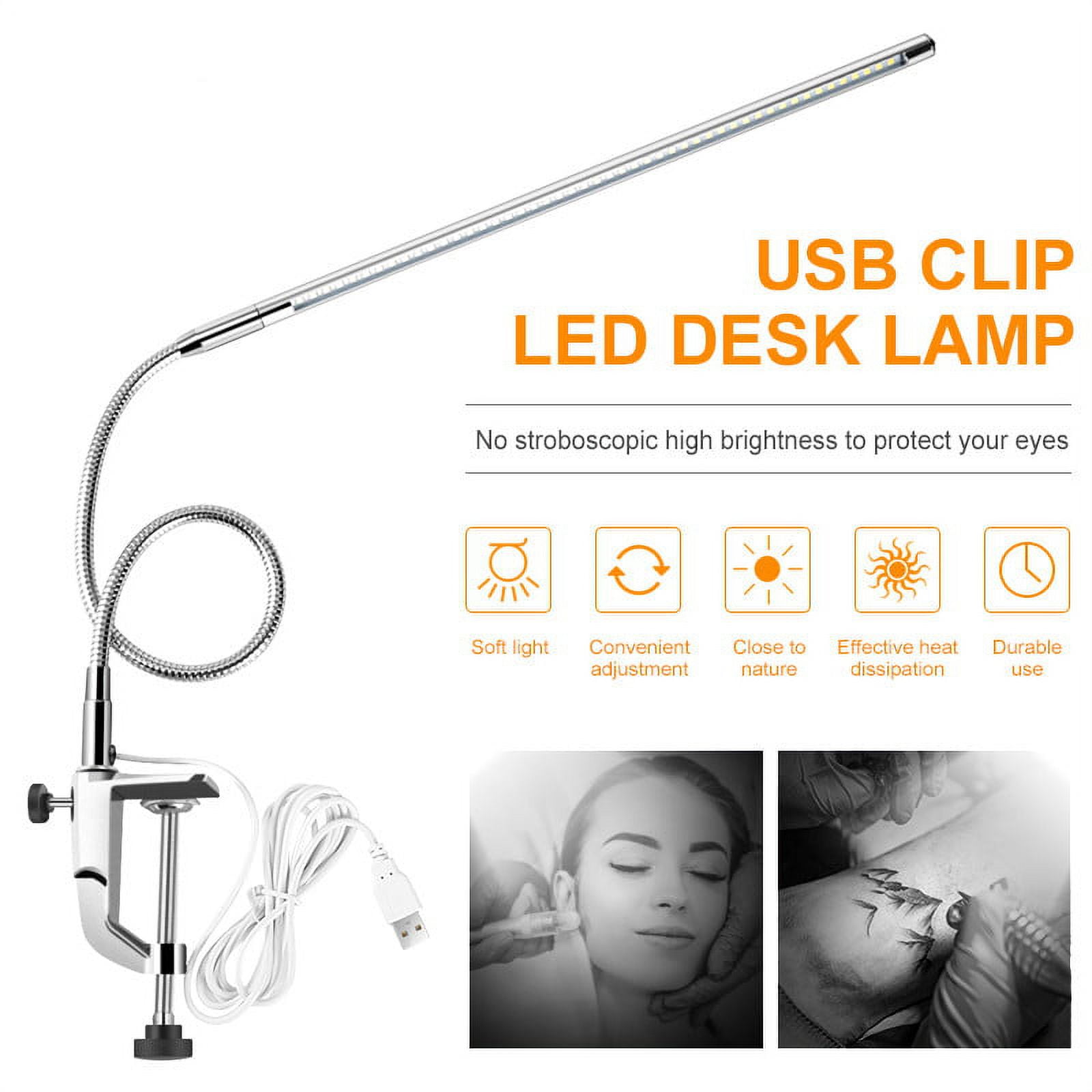 LNKOO Swing Arm Desk Lamp,Architect Table Clamp Mounted Light, Flexible ...